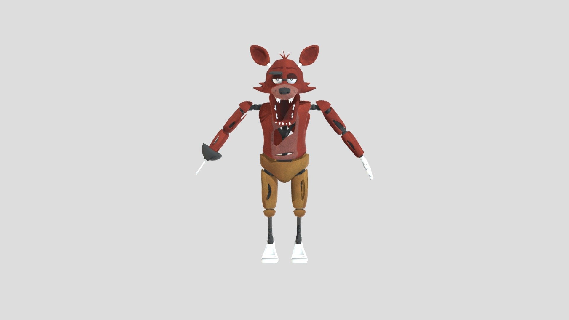 fnaf-foxy-fbx - 3D model by LiamMora [734a611] - Sketchfab