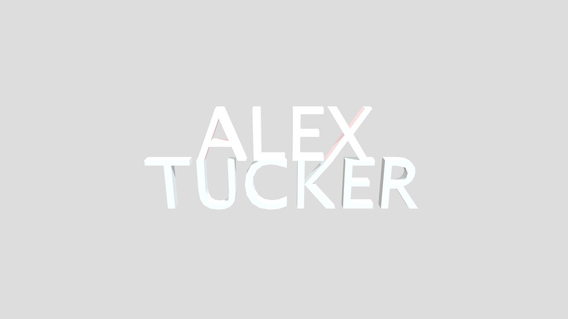 CGT 116 Week 1 Signature Alex Tucker - Download Free 3D model by ...