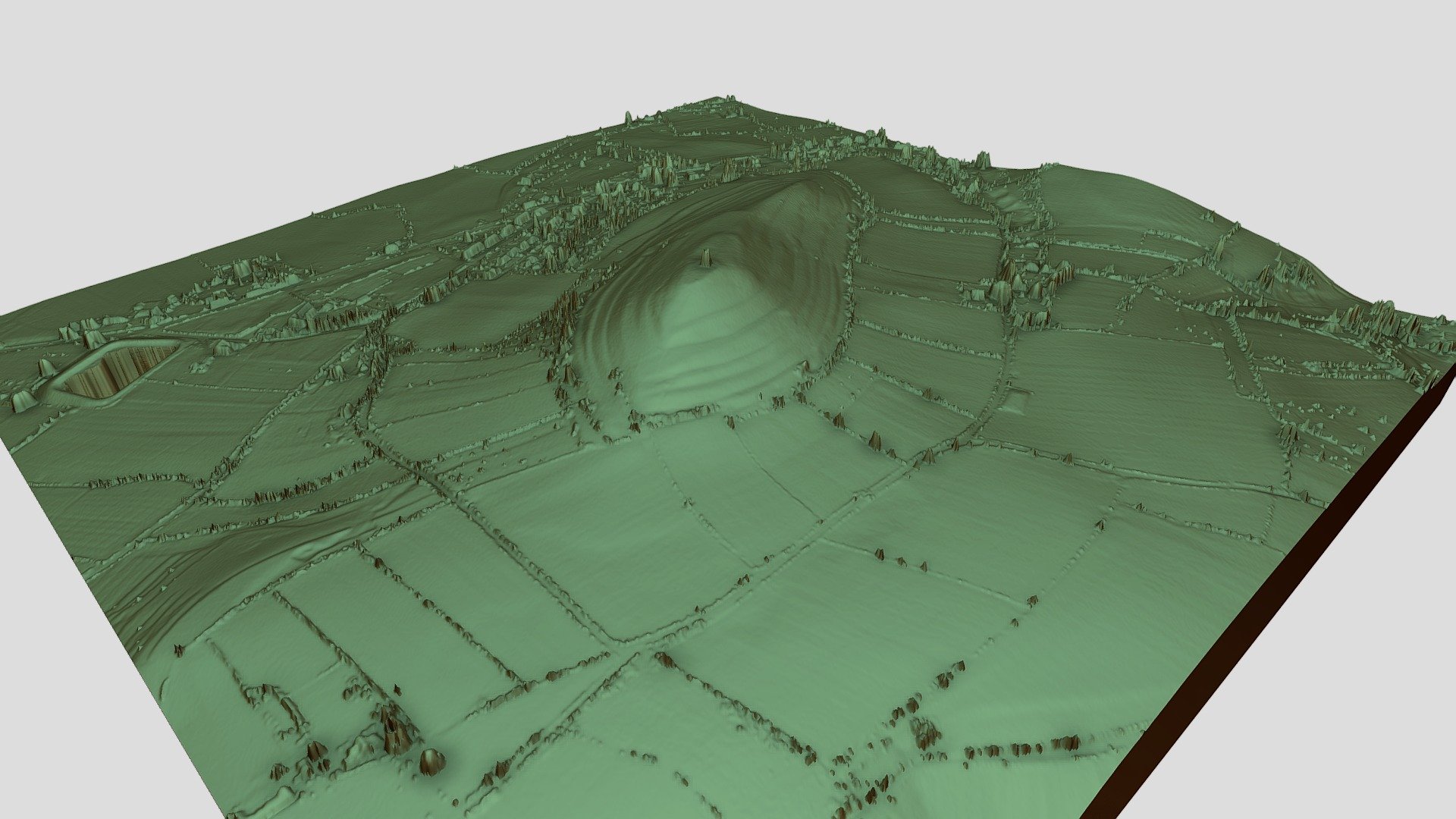 Glastonbury Tor, Somerset - Download Free 3D model by GeoLan 3D ...