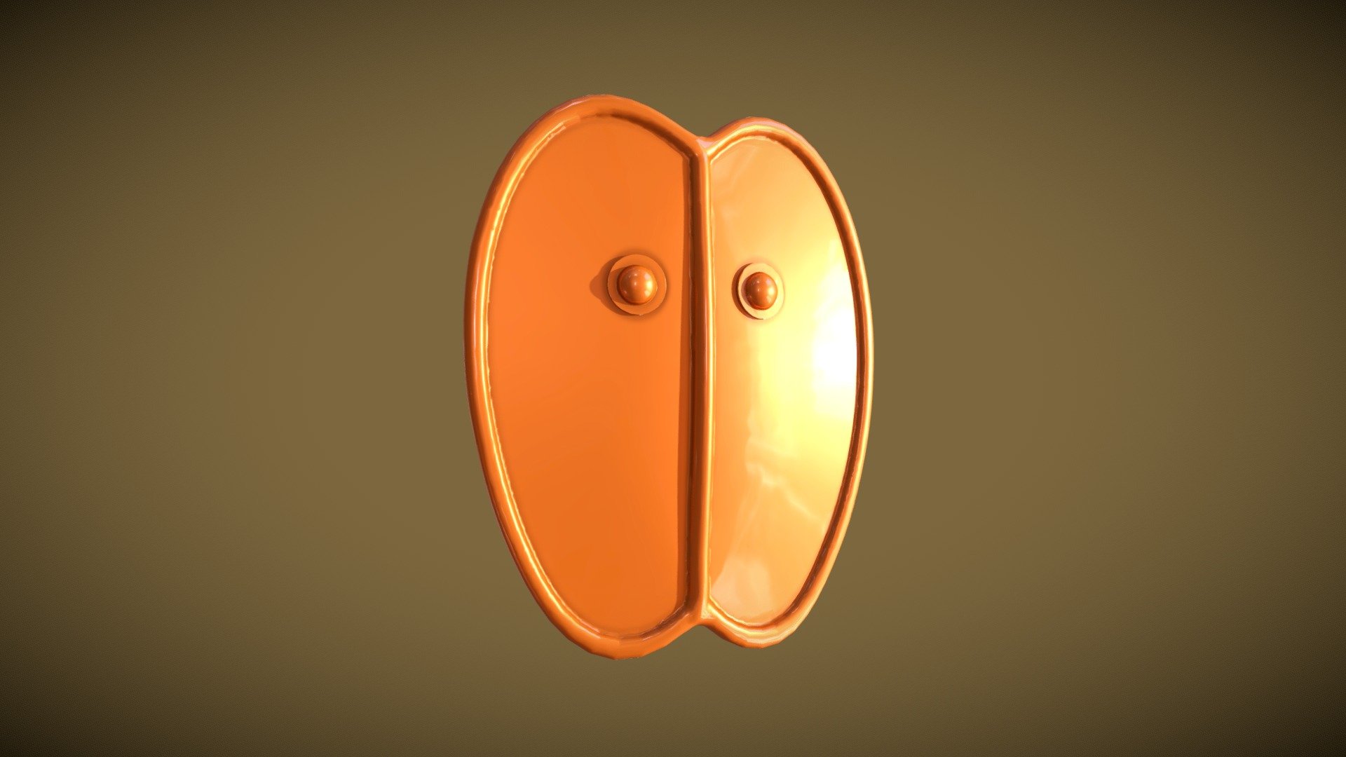 Dark Ages, Mzuange culture shield1(Adarga) - Buy Royalty Free 3D model ...