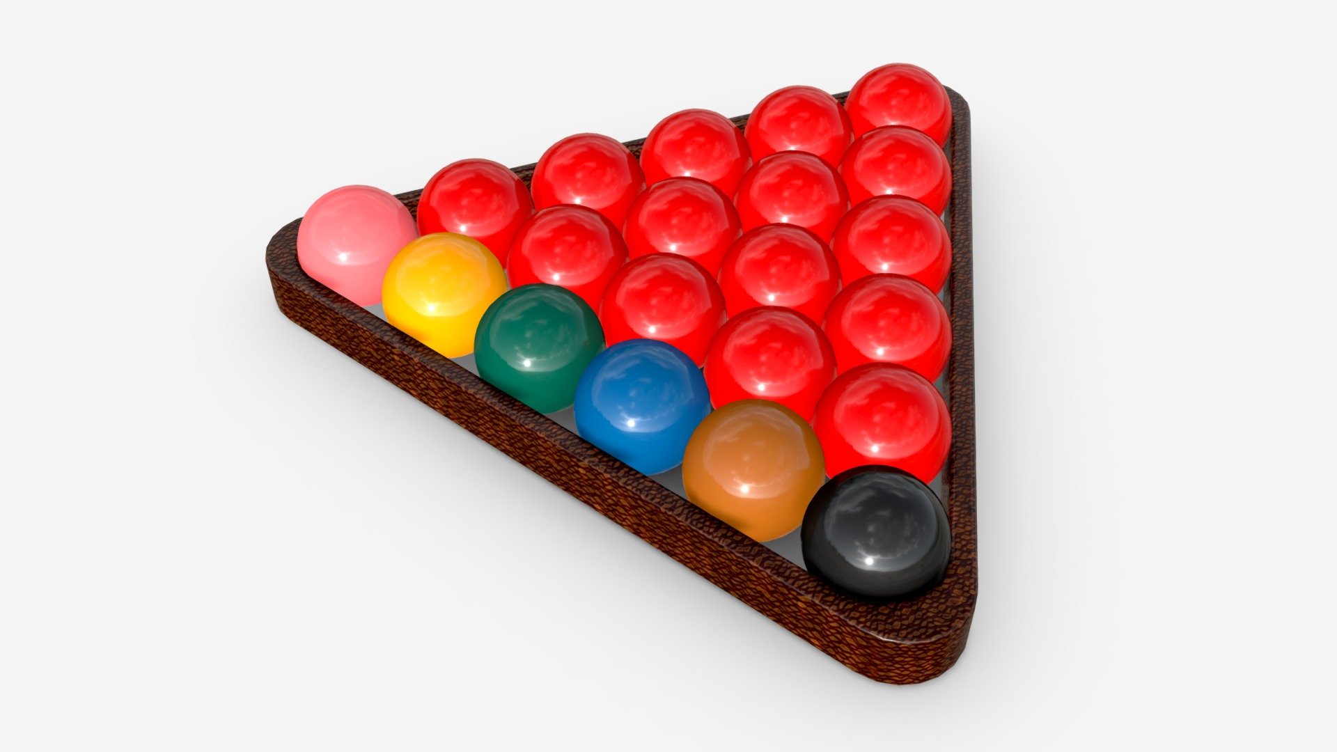 Snooker Ball Set with Triangle - Buy Royalty Free 3D model by HQ3DMOD ...
