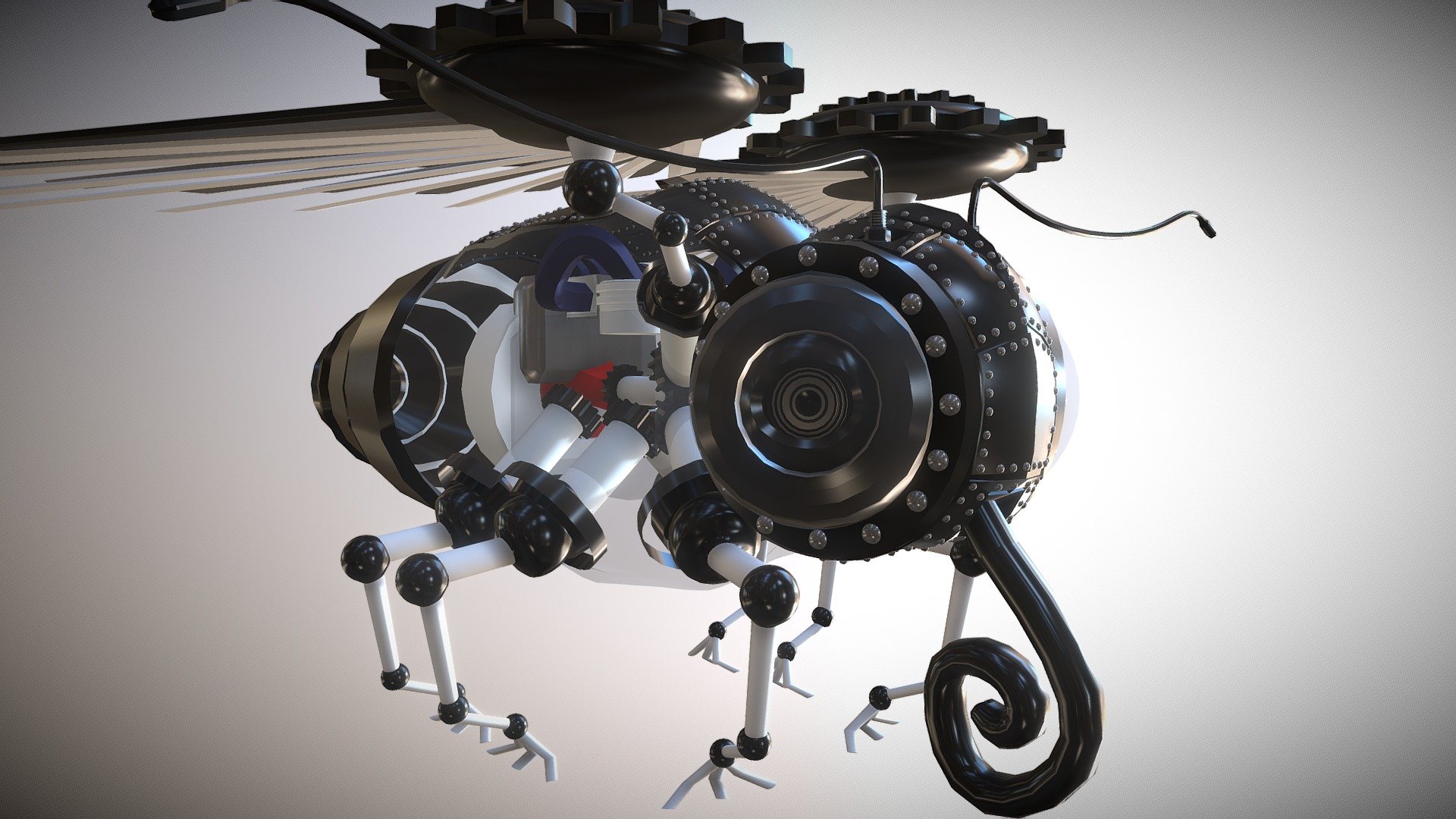 Robot Moth - 3D model by Azlyn Edens (@aecedens) [7354f12] - Sketchfab