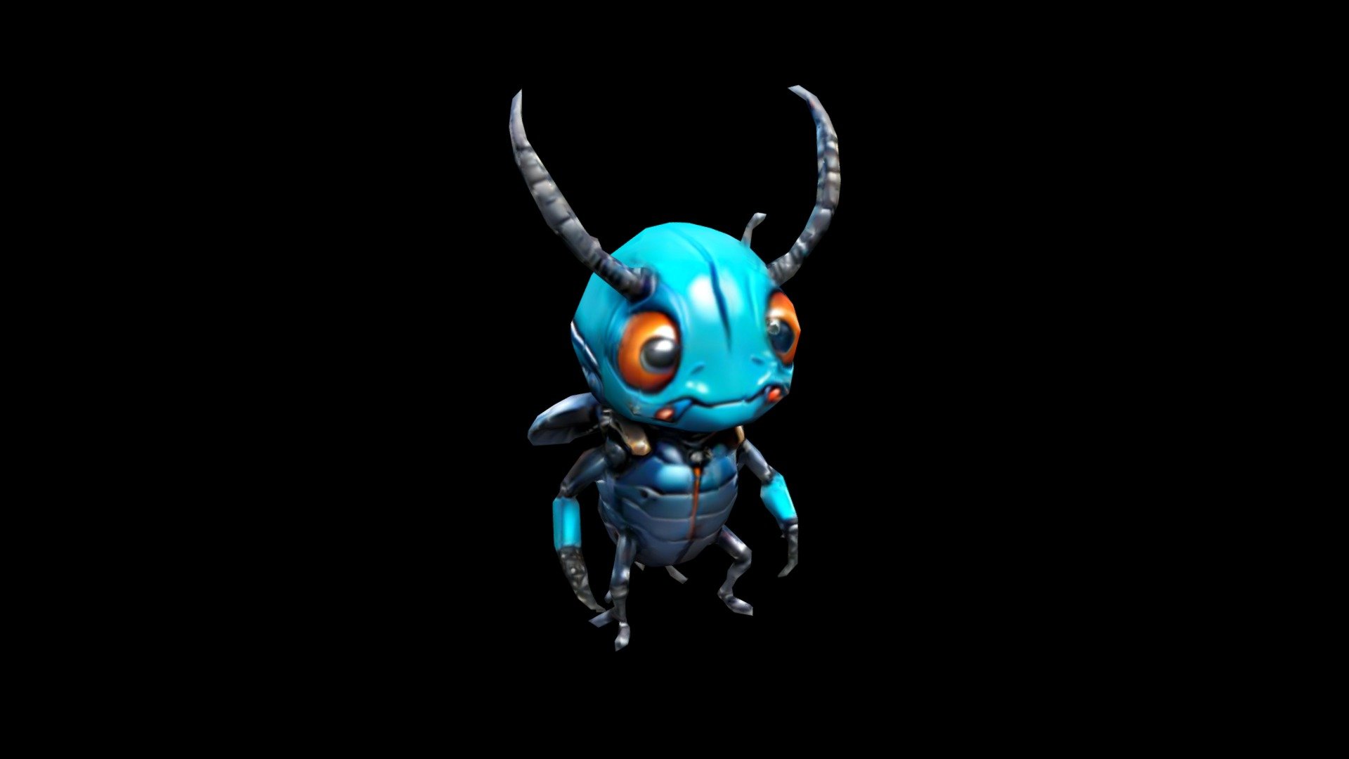 Cyborg beetle standing on rock, bright colors an - Download Free 3D ...