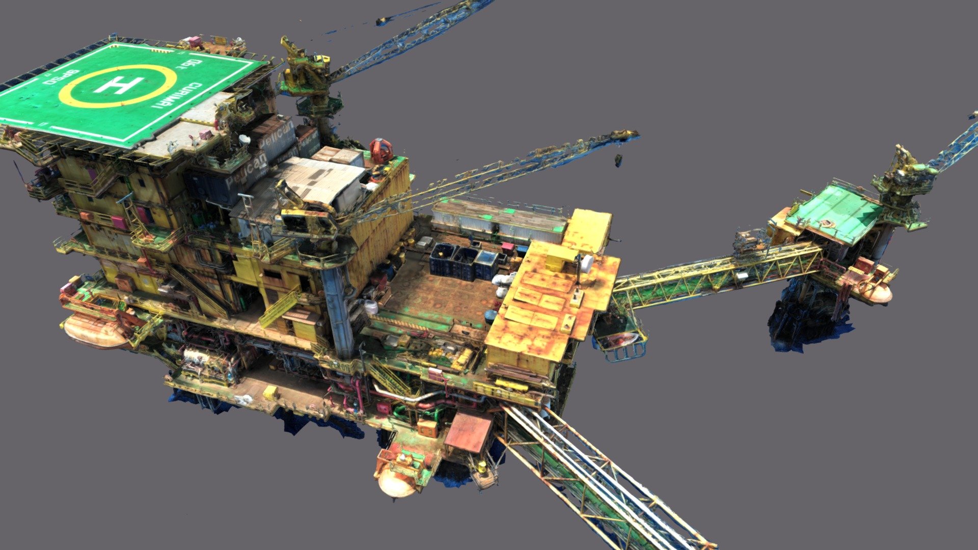 PCR-1 e PCR-2 - Plataforma de Exp. - Petróleo BR - 3D model by NEO VISION (@neovision) [73551c5 ...