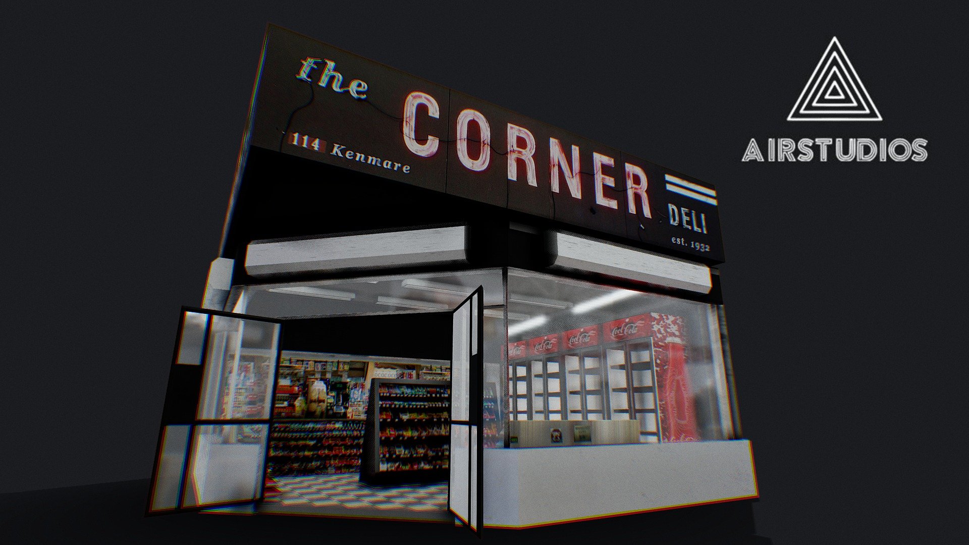 Corner Store - Buy Royalty Free 3D model by AirStudios (@airstudios3d ...