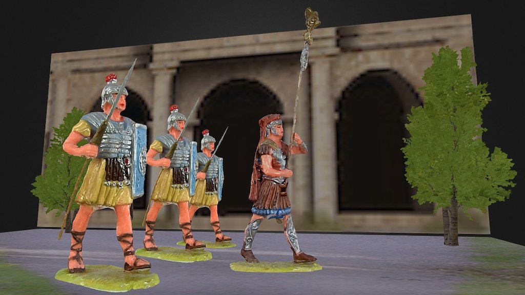 Elastolin diorama romans (with sound) - Download Free 3D model by ...