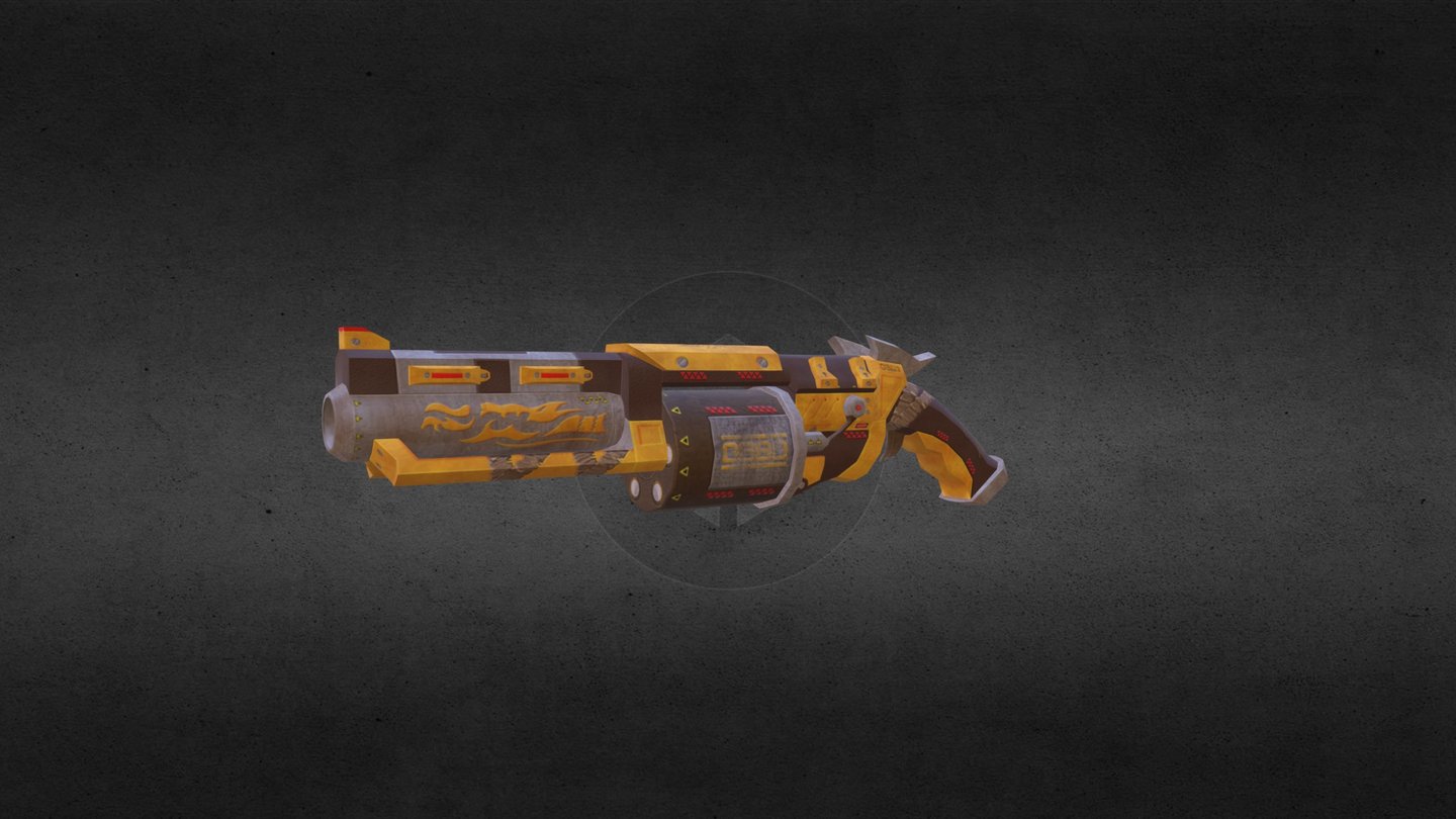 Hand Cannon - 3D model by MilkManSG [7356b8c] - Sketchfab