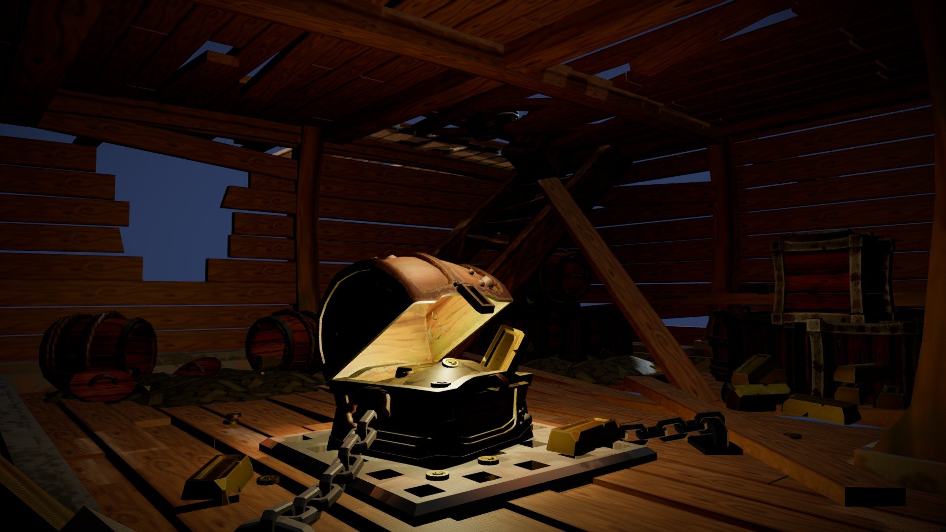 Stylised Ship Interior - 3D model by Karl (@PolyJem) [7357809] - Sketchfab
