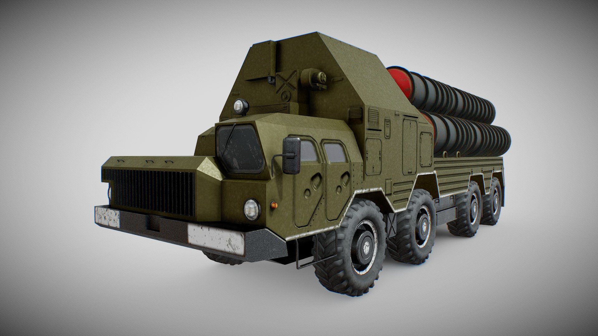 Anti-aircraft missile system C-300 "Favorite" - 3D model by AkSdev ...