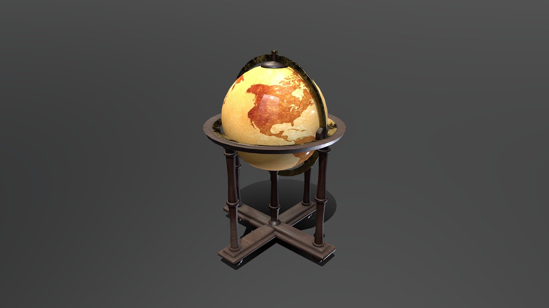 Medieval style globe - Download Free 3D model by chaschinkaa [7358541 ...