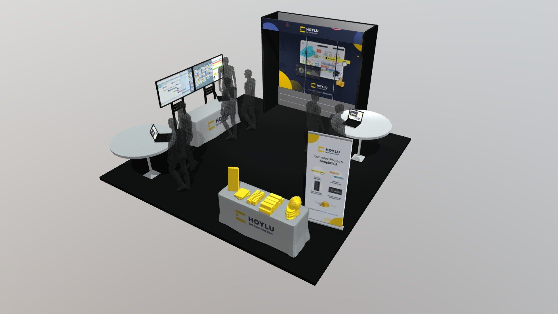Convention Booth - 3D model by Hoylu [735b636] - Sketchfab