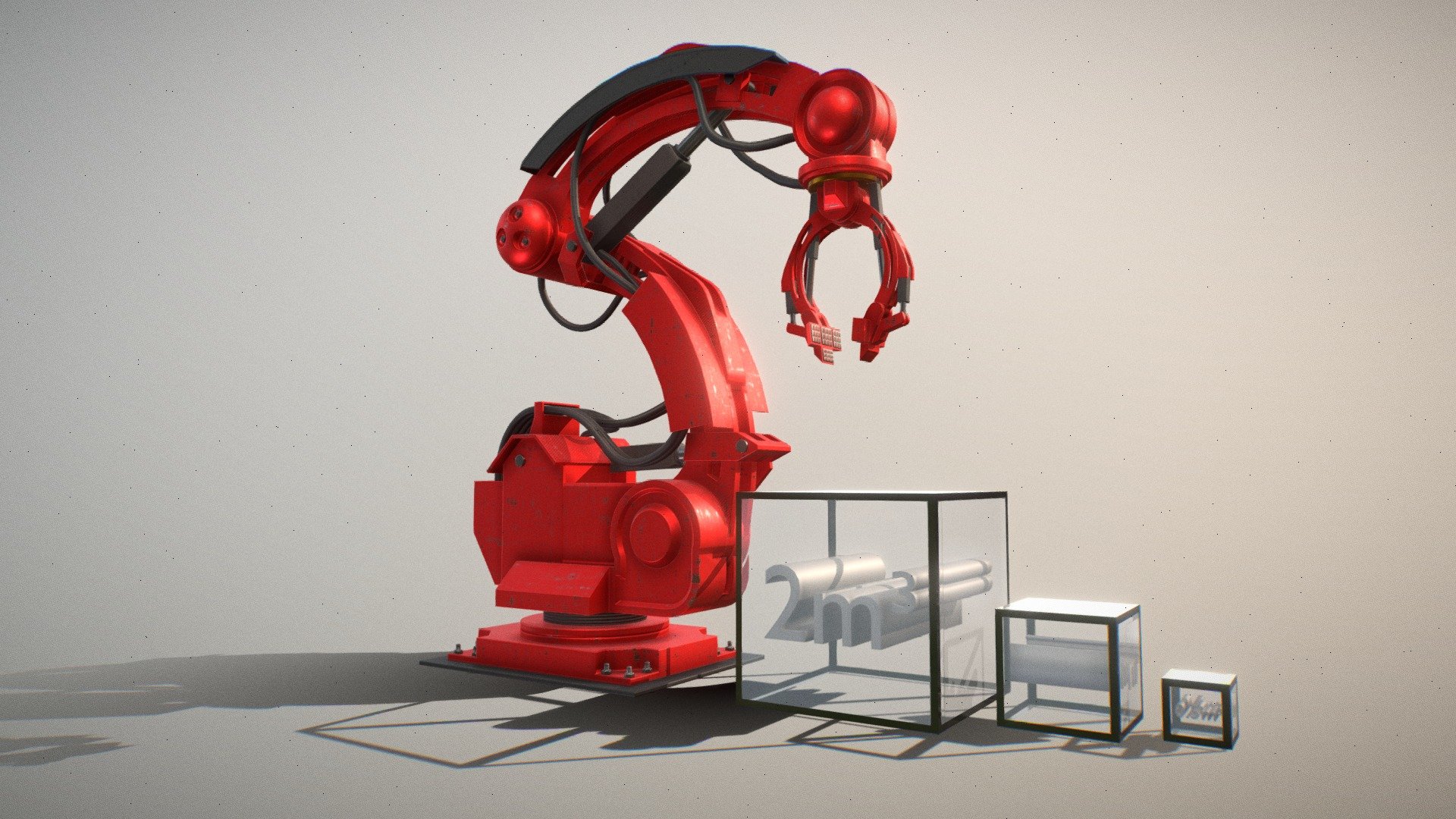 Industrial Robot Arm (Basic Version) - Buy Royalty Free 3D model by VIS-All-3D (@VIS-All ...