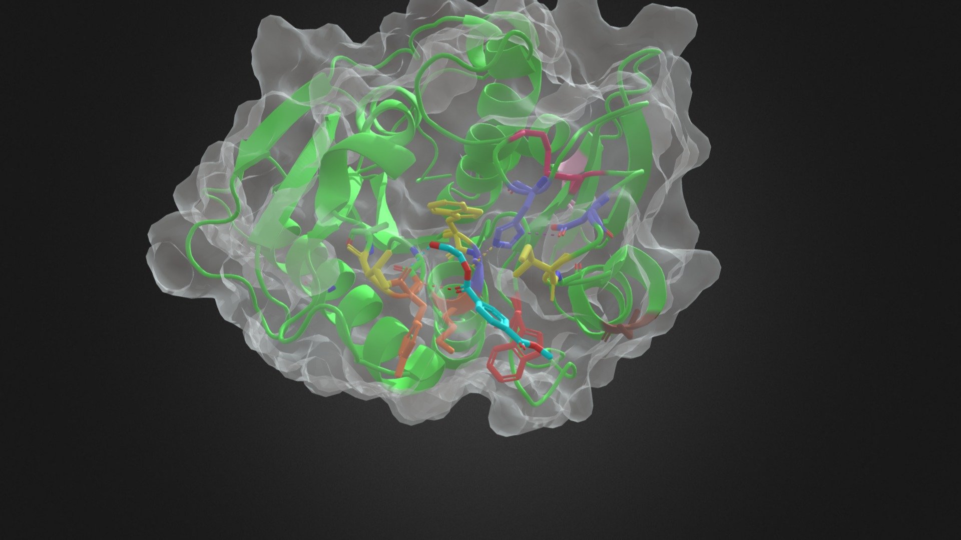 PETase enzyme with HEMT ligand - 3D model by gardenfairy [735ba3a ...