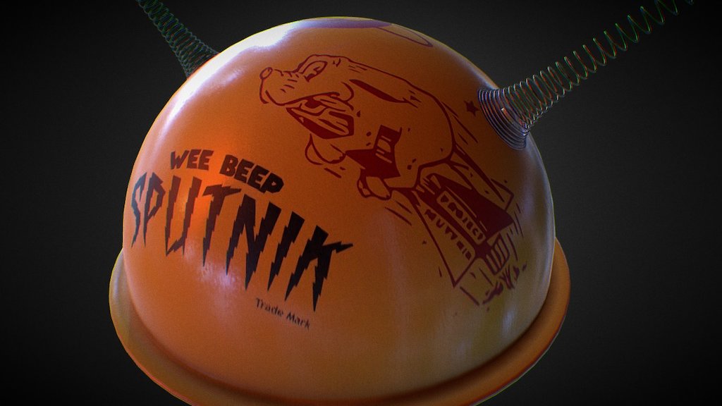 Wee Beep - Sputnik Helmet / Retro prop from 50's - 3D model by Mateusz ...