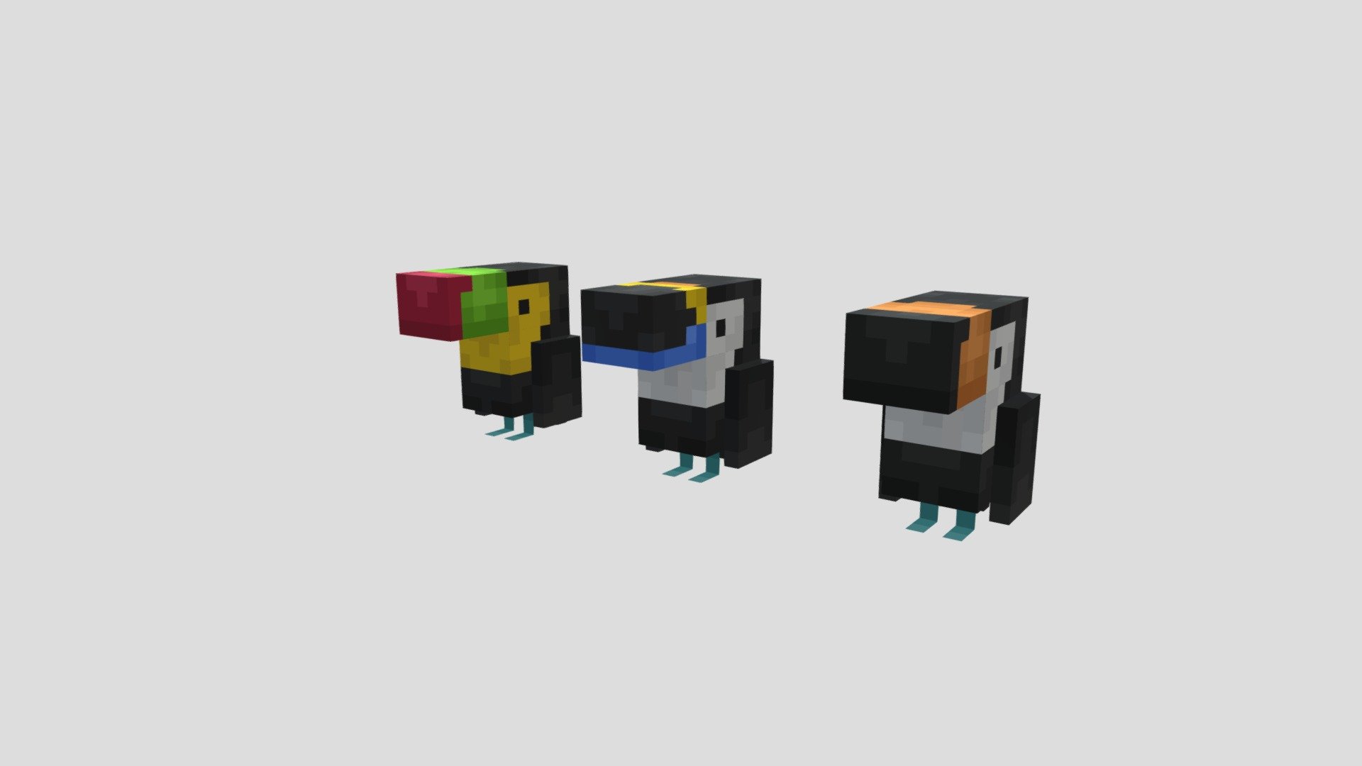 Minecraft Toucan - 3D model by MiniCripir [735d822] - Sketchfab