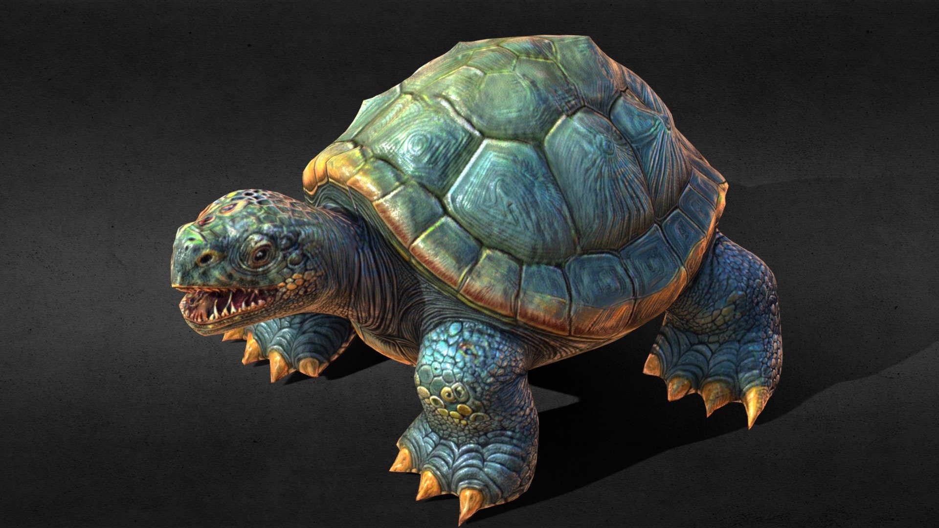 Fantasy turtle, midpoly, gameready - Buy Royalty Free 3D model by ...
