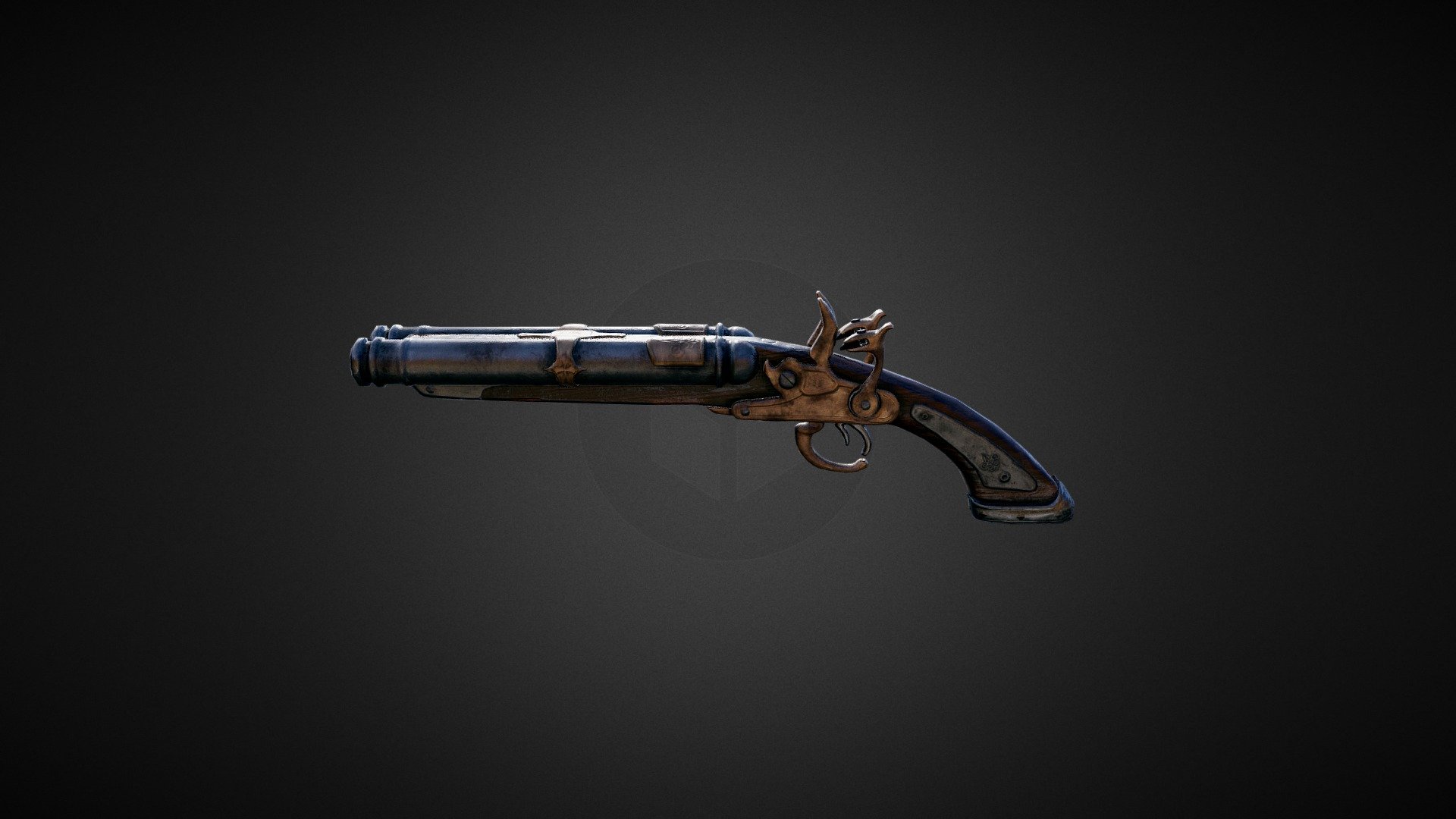 Medieval Gun - 3D model by deep_sorow [73606f1] - Sketchfab