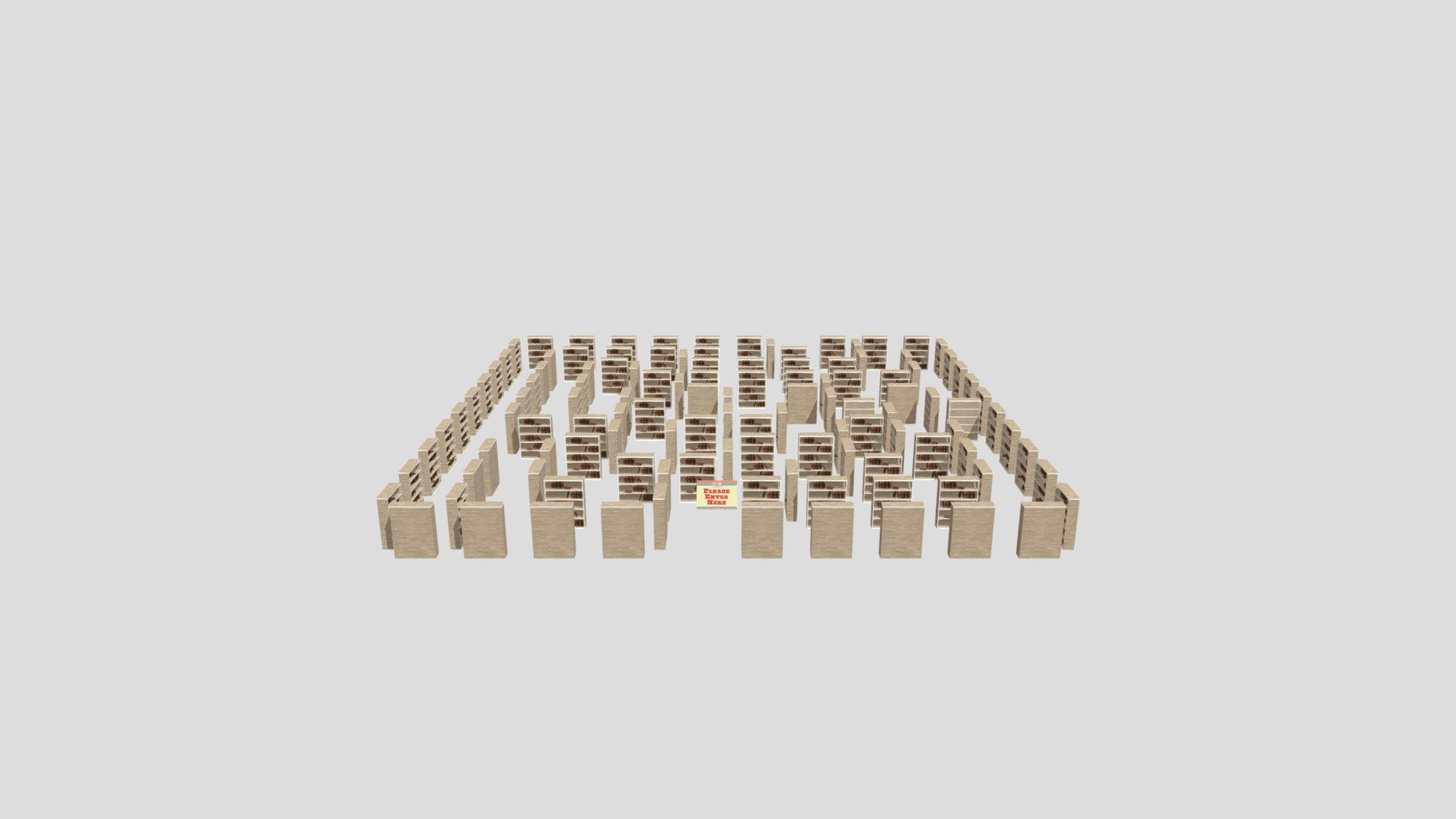 Library Maze v4 - Download Free 3D model by nyu_grad_alley_2020 ...