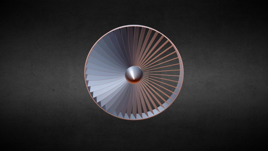 Jet engine front ventilator - 3D model by rkujawski [7363700] - Sketchfab