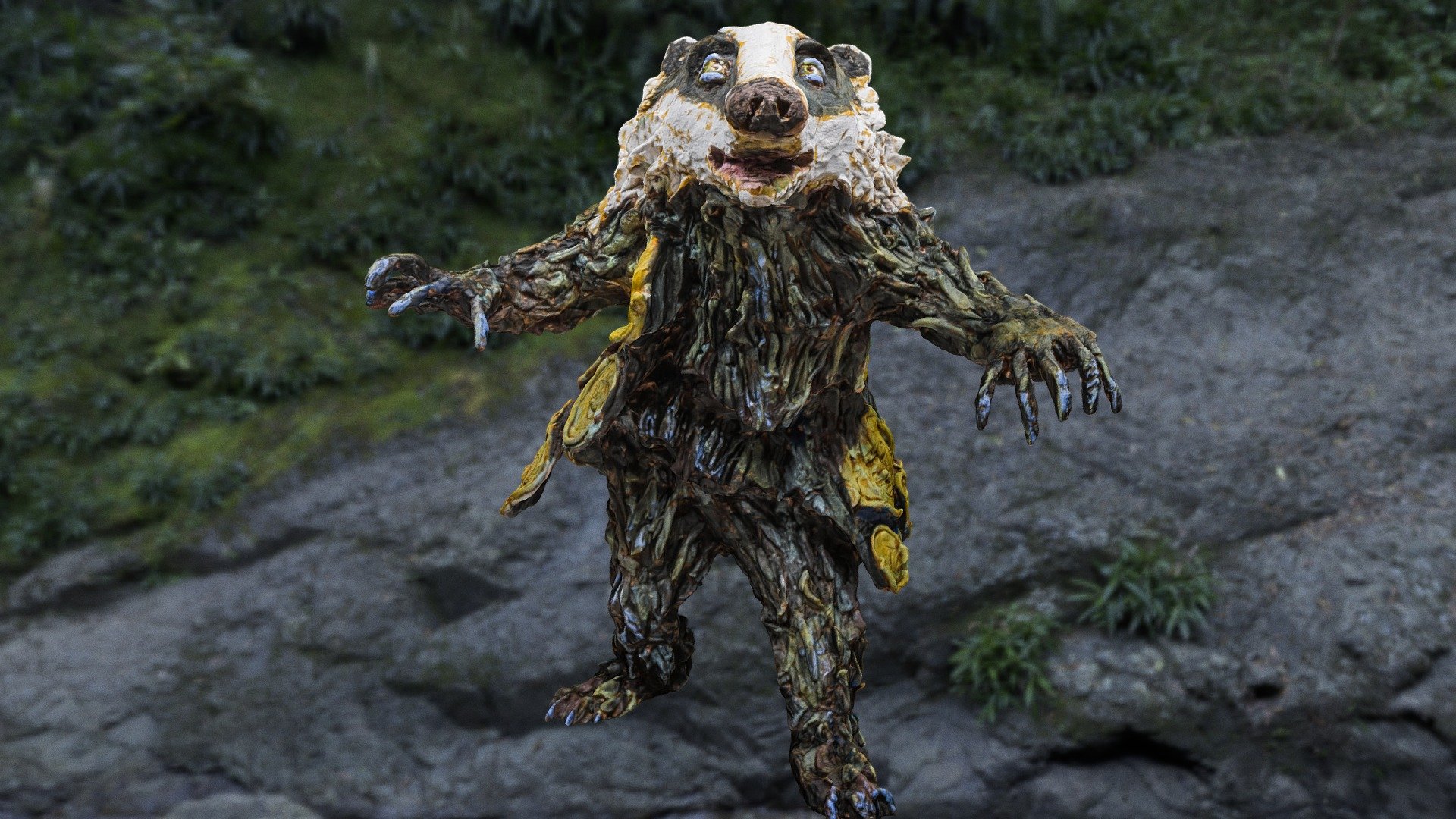 Badger - Wind in the Willows by Lydia Karpinska - 3D model by public ...