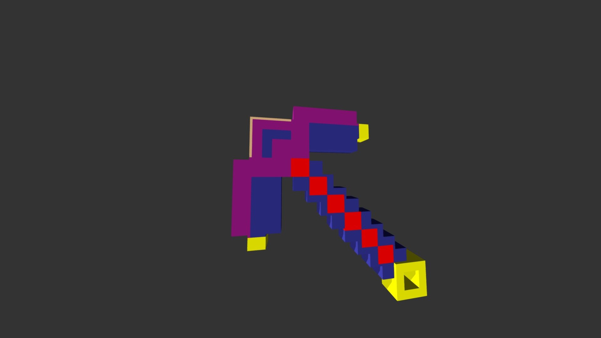 Pickaxe keychain - 3D model by gemma55555 [7366a96] - Sketchfab