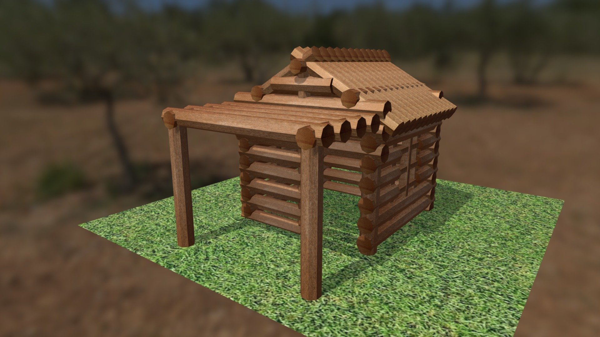 Ancient Wood House - Download Free 3D model by NgoHongMinhVN ...