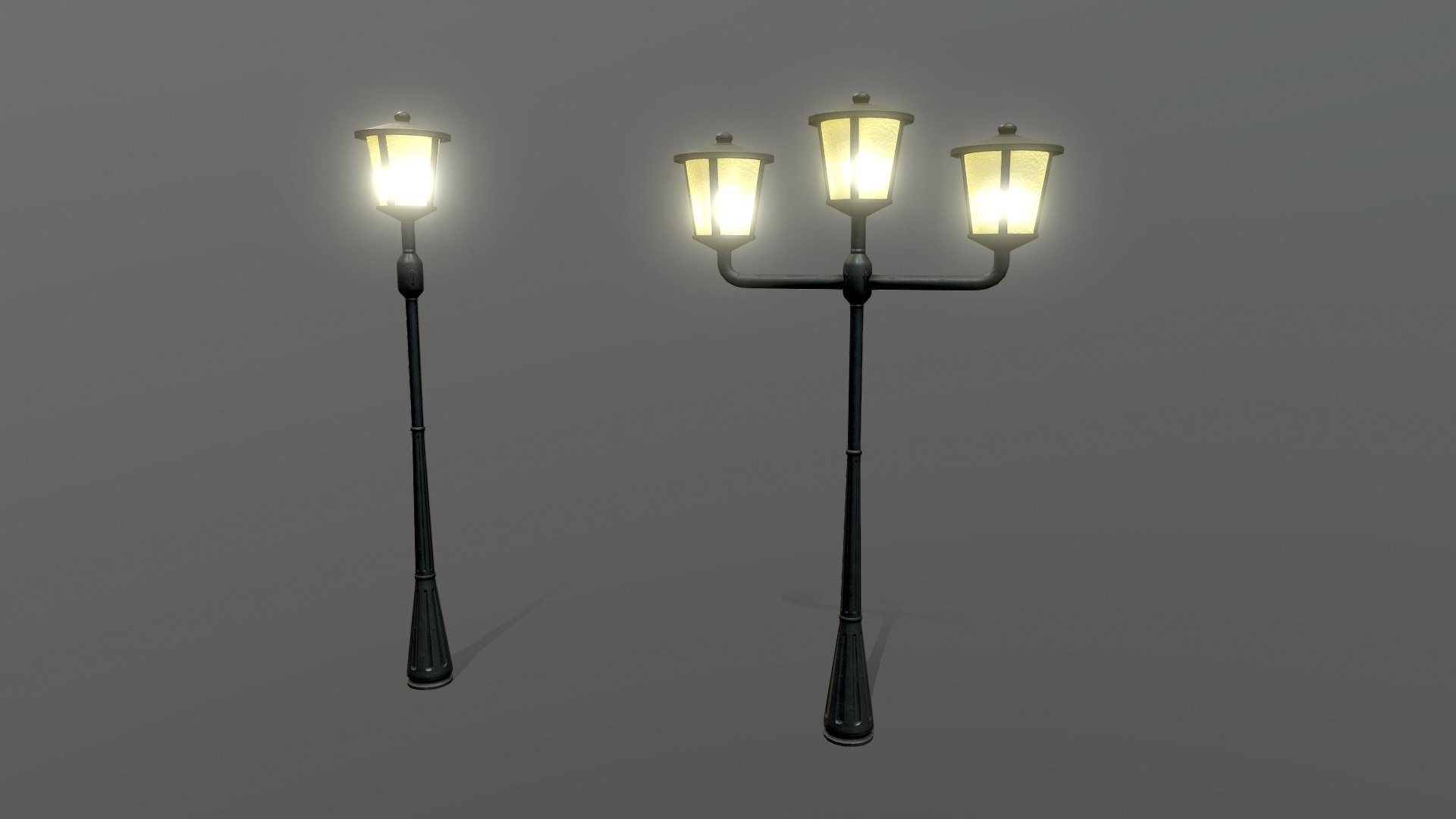 Light poles - Buy Royalty Free 3D model by Anskar [736a028] - Sketchfab ...