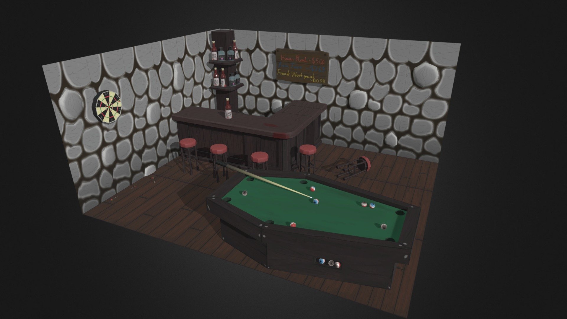 Zombie Bar V6 - 3D model by RyanKavanagh [736b00a] - Sketchfab
