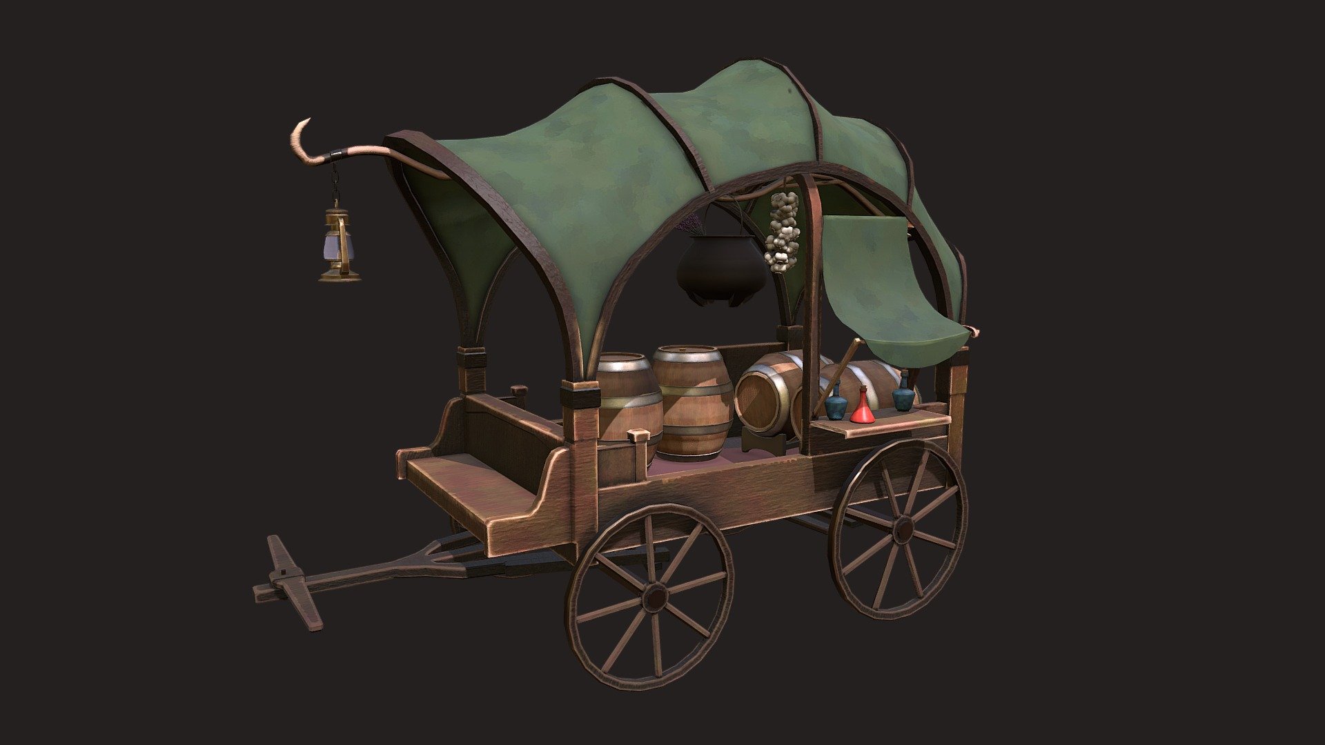 Traveling Cart - 3D model by adong523 [736b866] - Sketchfab