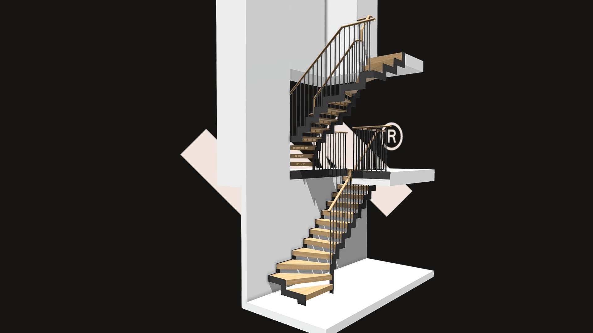 22137 Leap Architects - Staircase Design - 3D model by The Metal ...