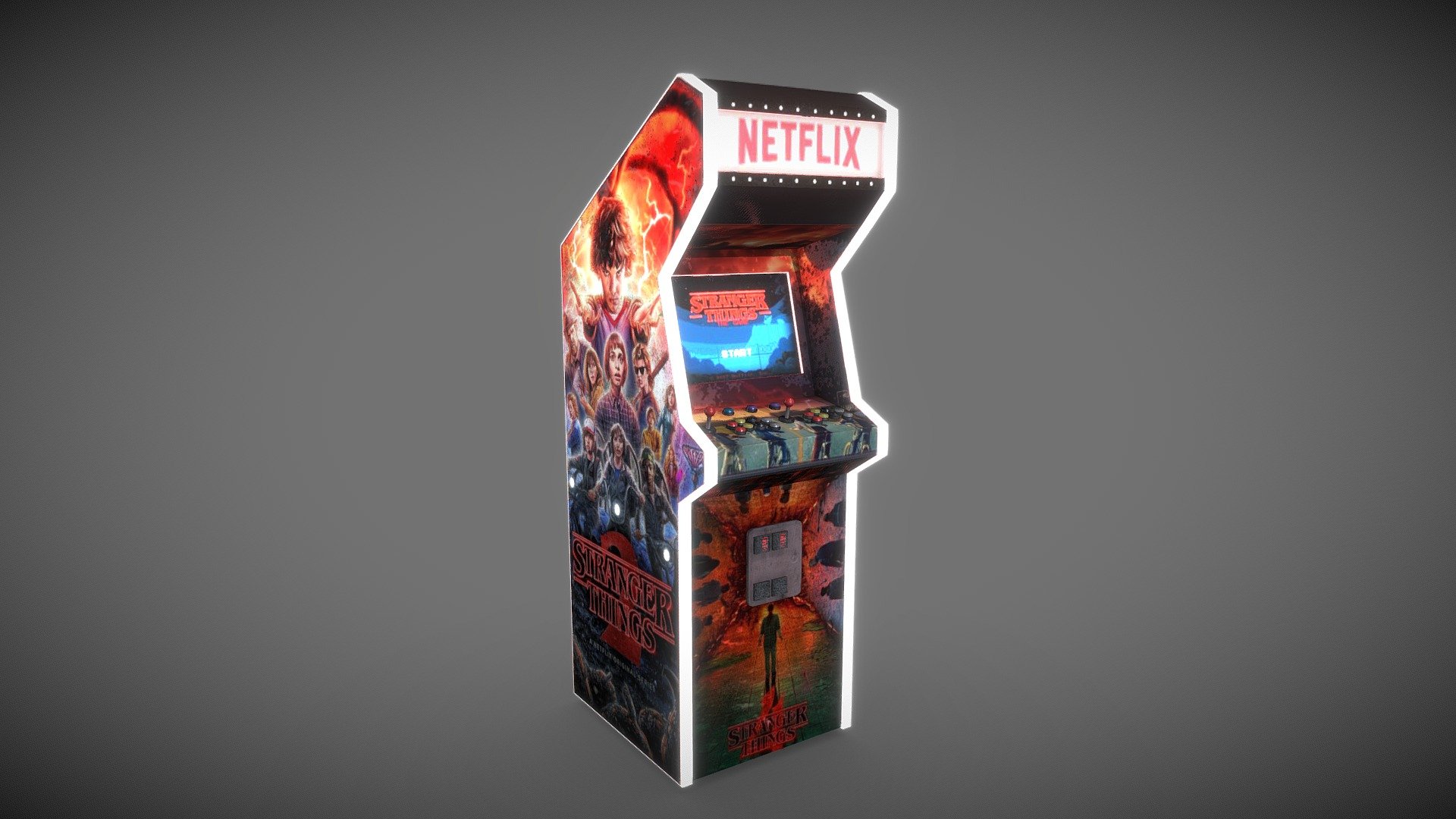Stranger Things Arcade Machine - 3D model by JBMartinez [736d2fb ...
