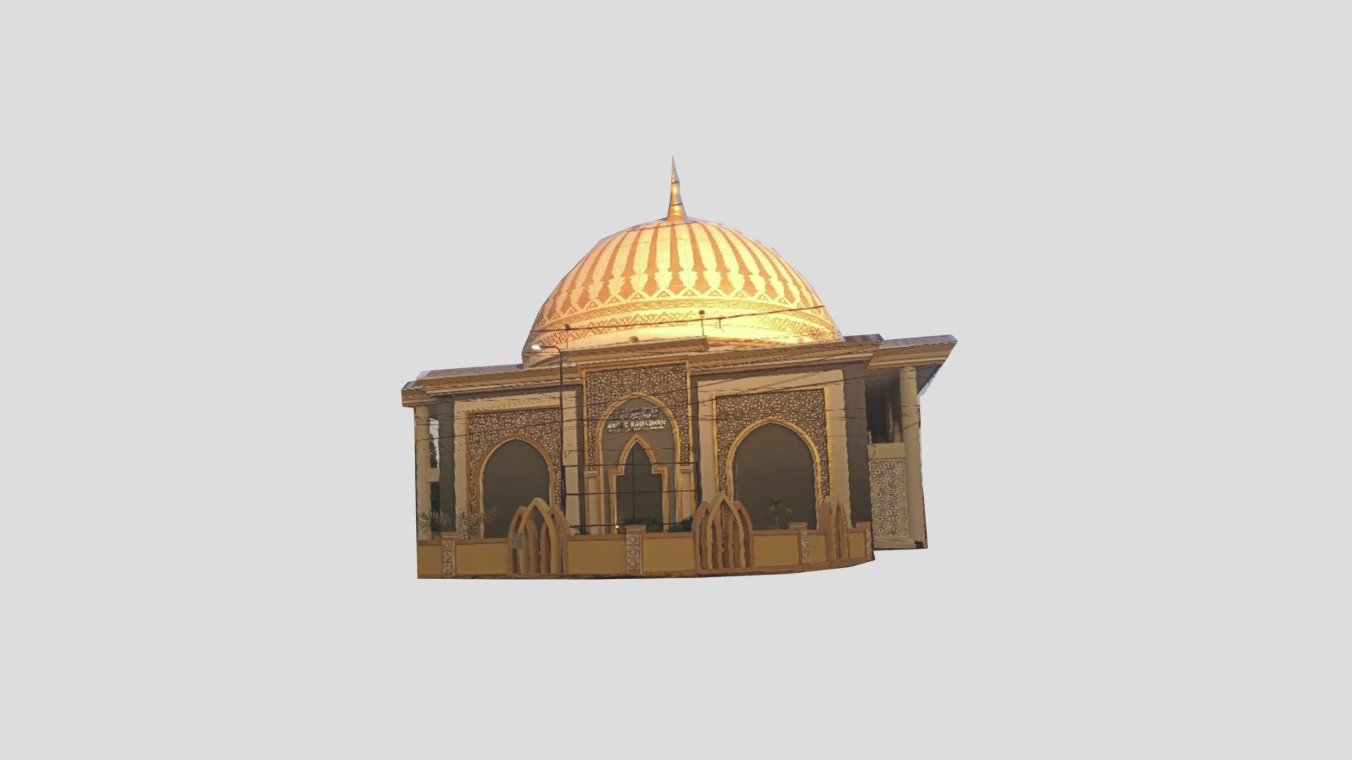 Masjid - Download Free 3D model by tasyaaw [736e284] - Sketchfab