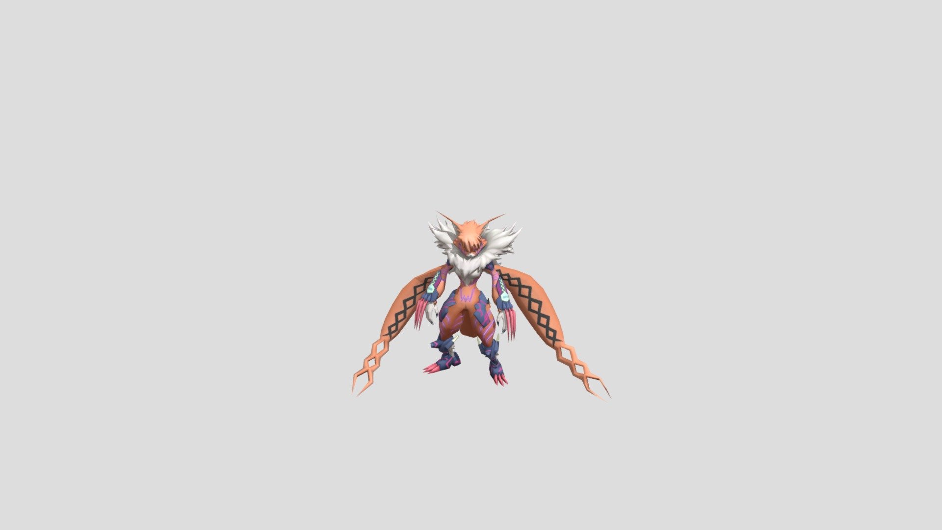 Mobile - Digimon Links - Meicrackmon - Download Free 3D model by ...