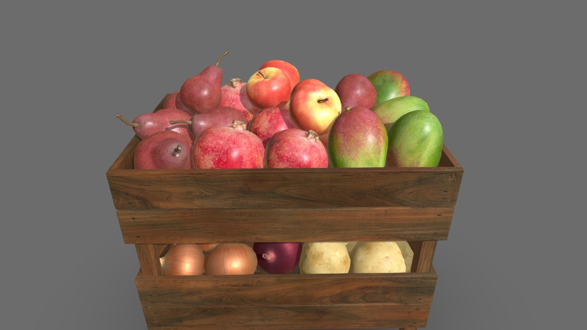 Photogrammetry Fruit & Vegetable Crate - Download Free 3D model by ...