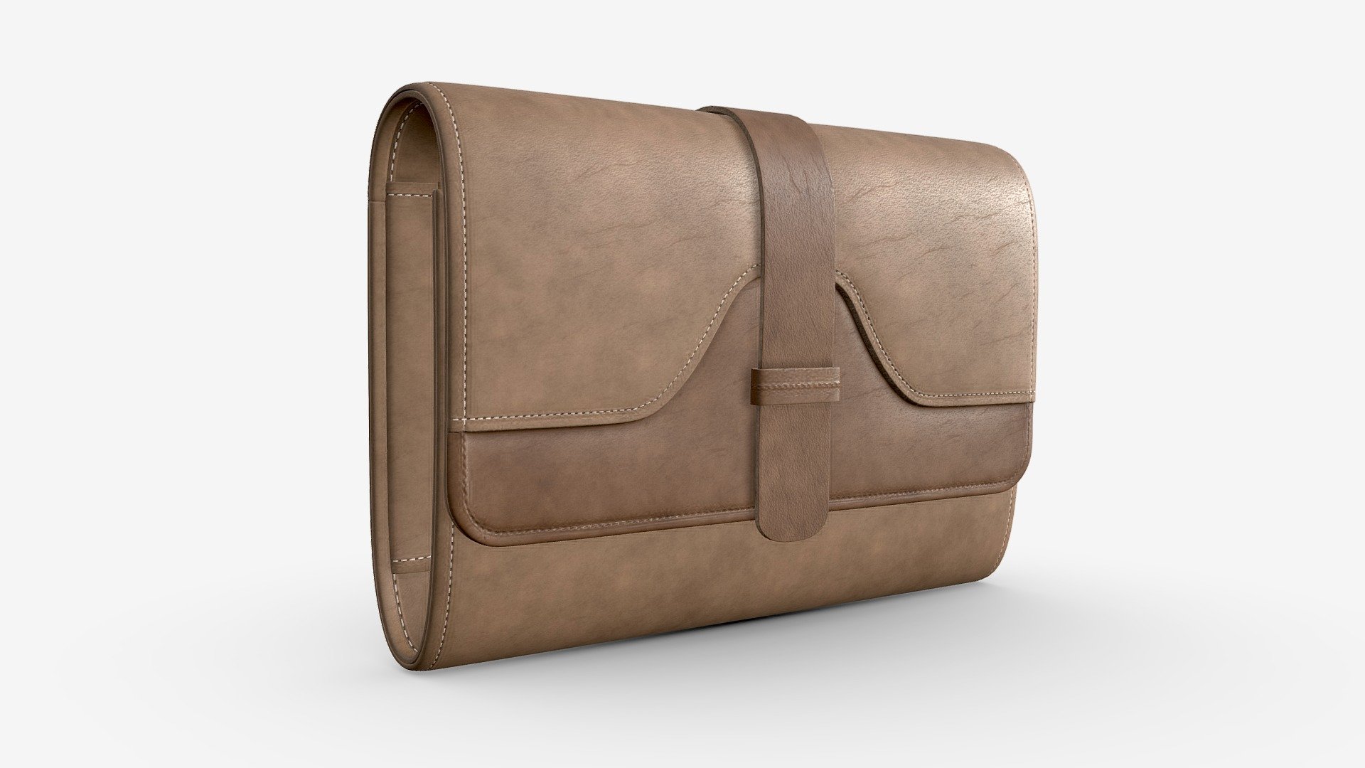 Leather Wallet for Women Brown - Buy Royalty Free 3D model by HQ3DMOD ...