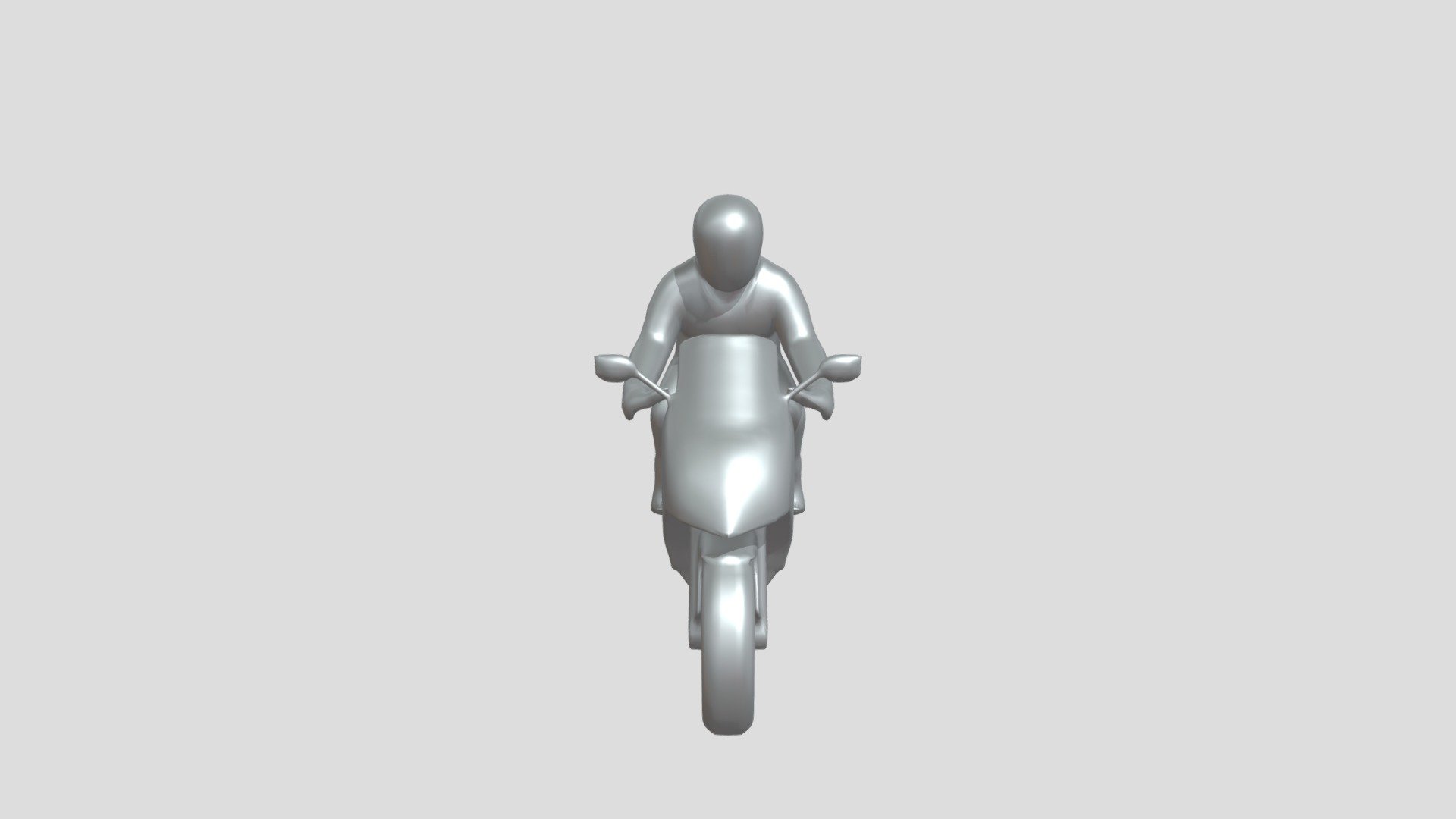 motorcycle with rider - 3D model by asdjihad844 [7373571] - Sketchfab