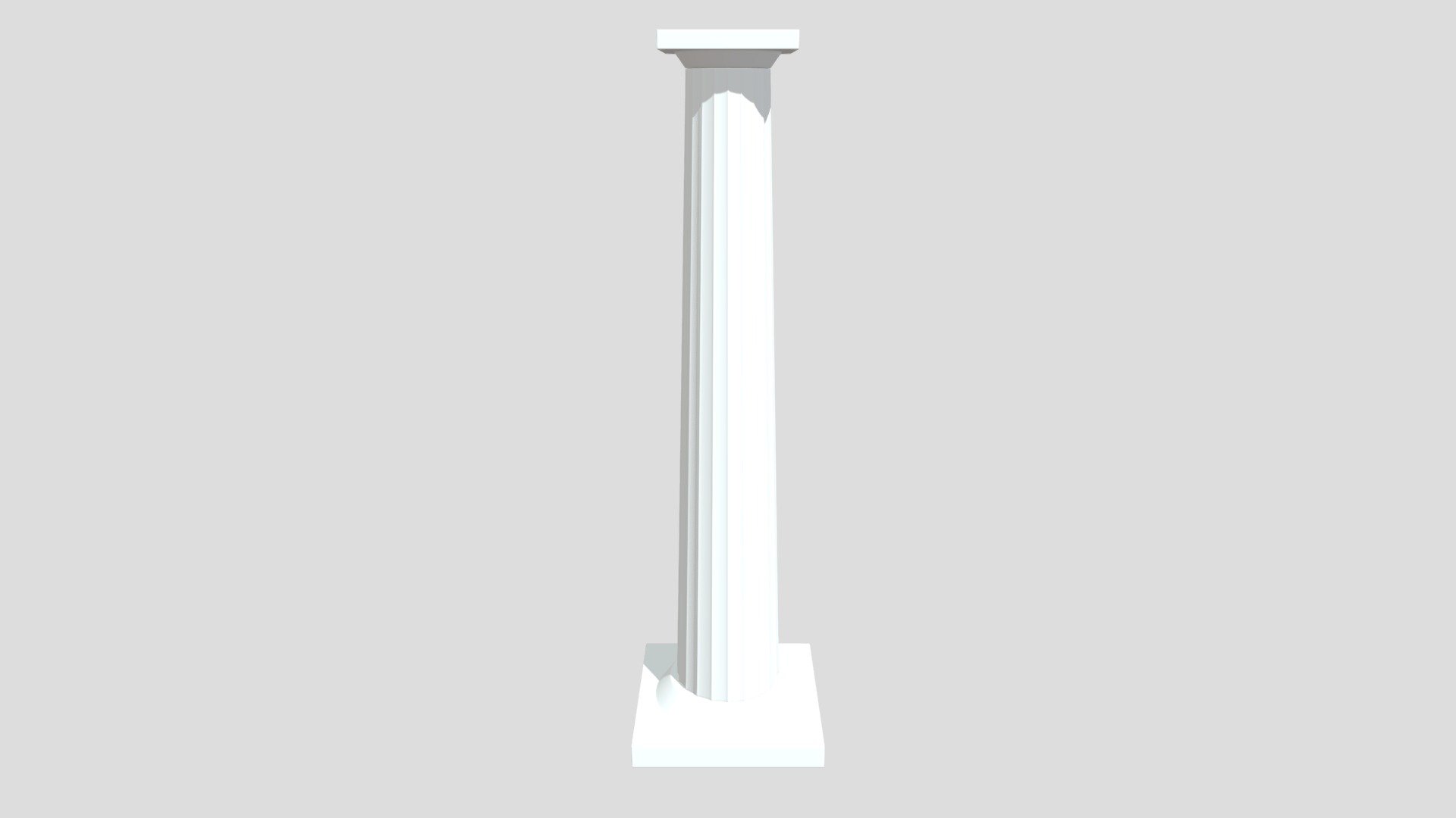 Classical Column 3D Model with Detailed Mesh - Download Free 3D model ...