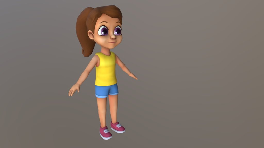 Girl - Blank Expression - 3D model by Alin.Popescu [7377a61] - Sketchfab