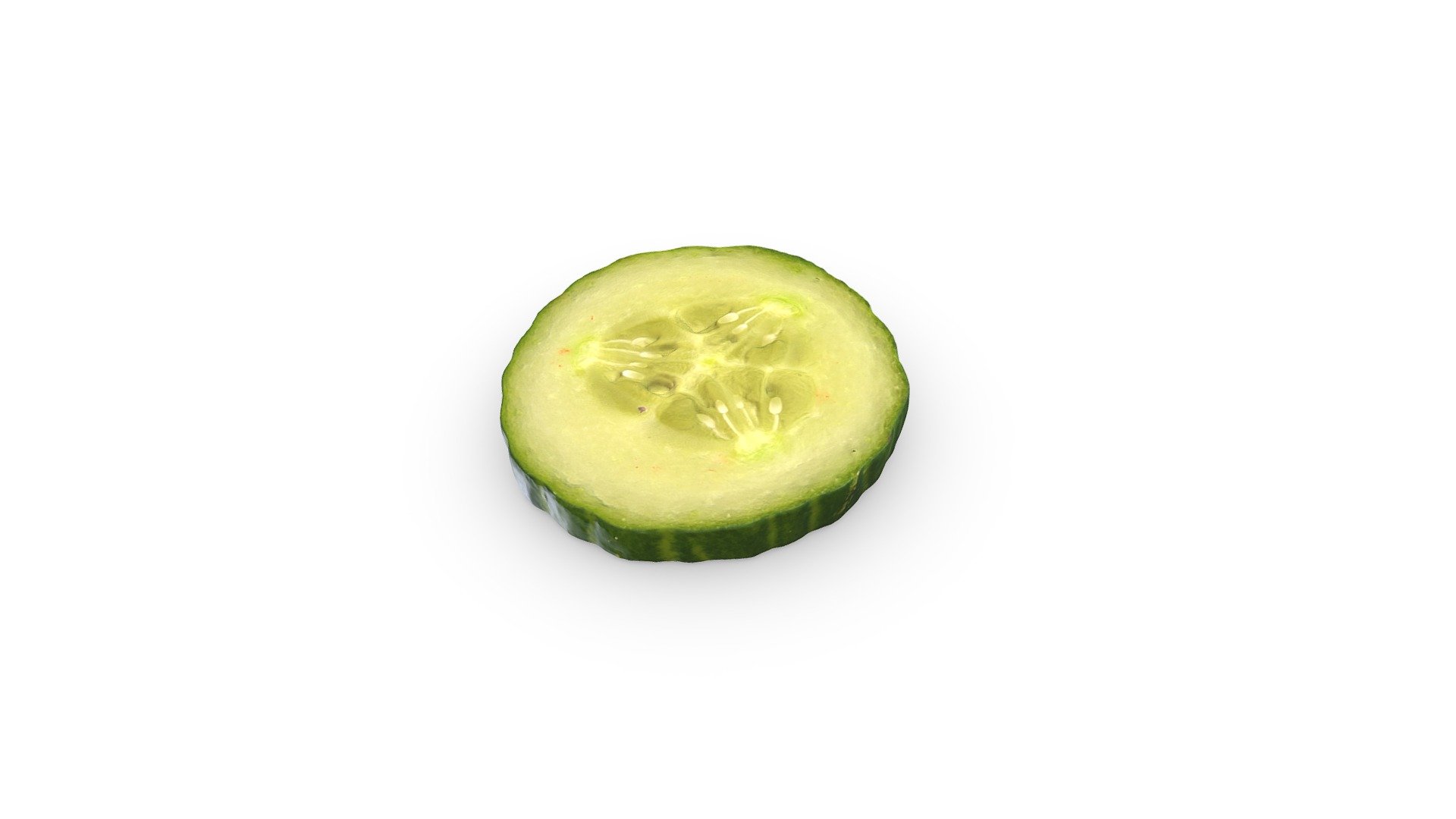 Slice of Green Cucumber - 3D model by RawCatalog.com (@rawcatalog ...