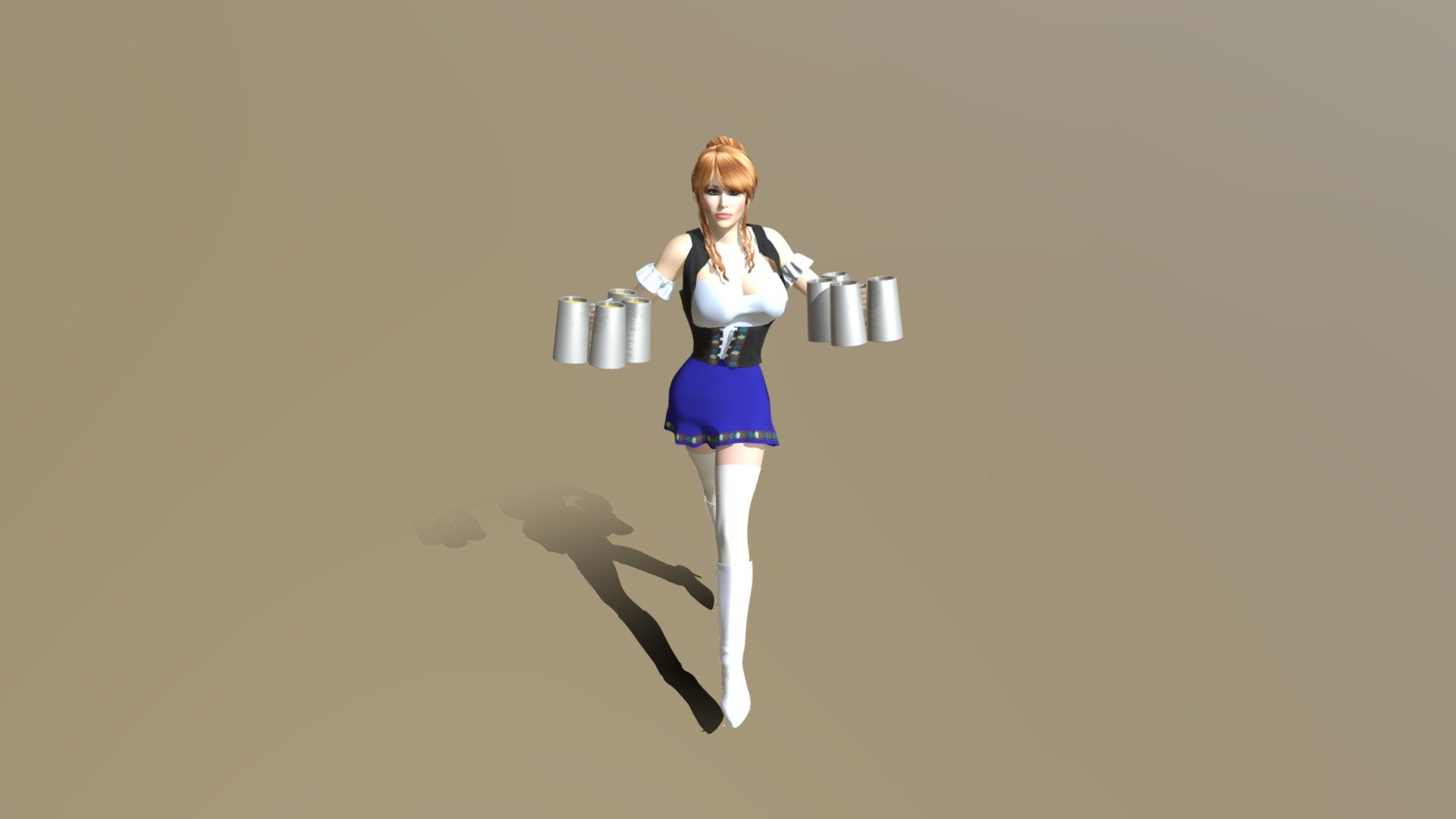 helga the beer maiden - Download Free 3D model by stevef602 [737aff6 ...