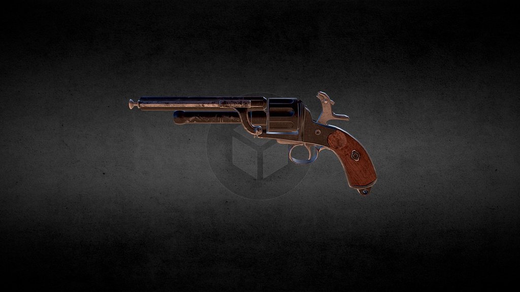 Revolver 'Le Mat' - 3D model by angryarcticfox [737cf6d] - Sketchfab