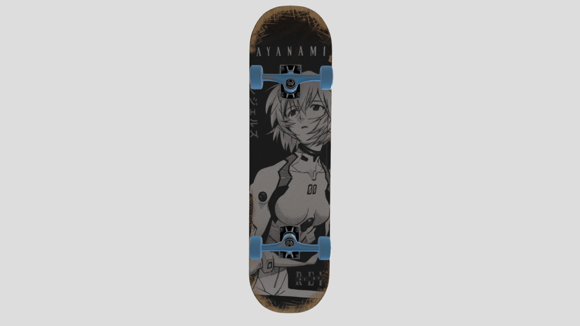 Skateboard [Texturing Challenge] - 3D model by juanrocha (@Juand_Rocha) [7380da4] - Sketchfab