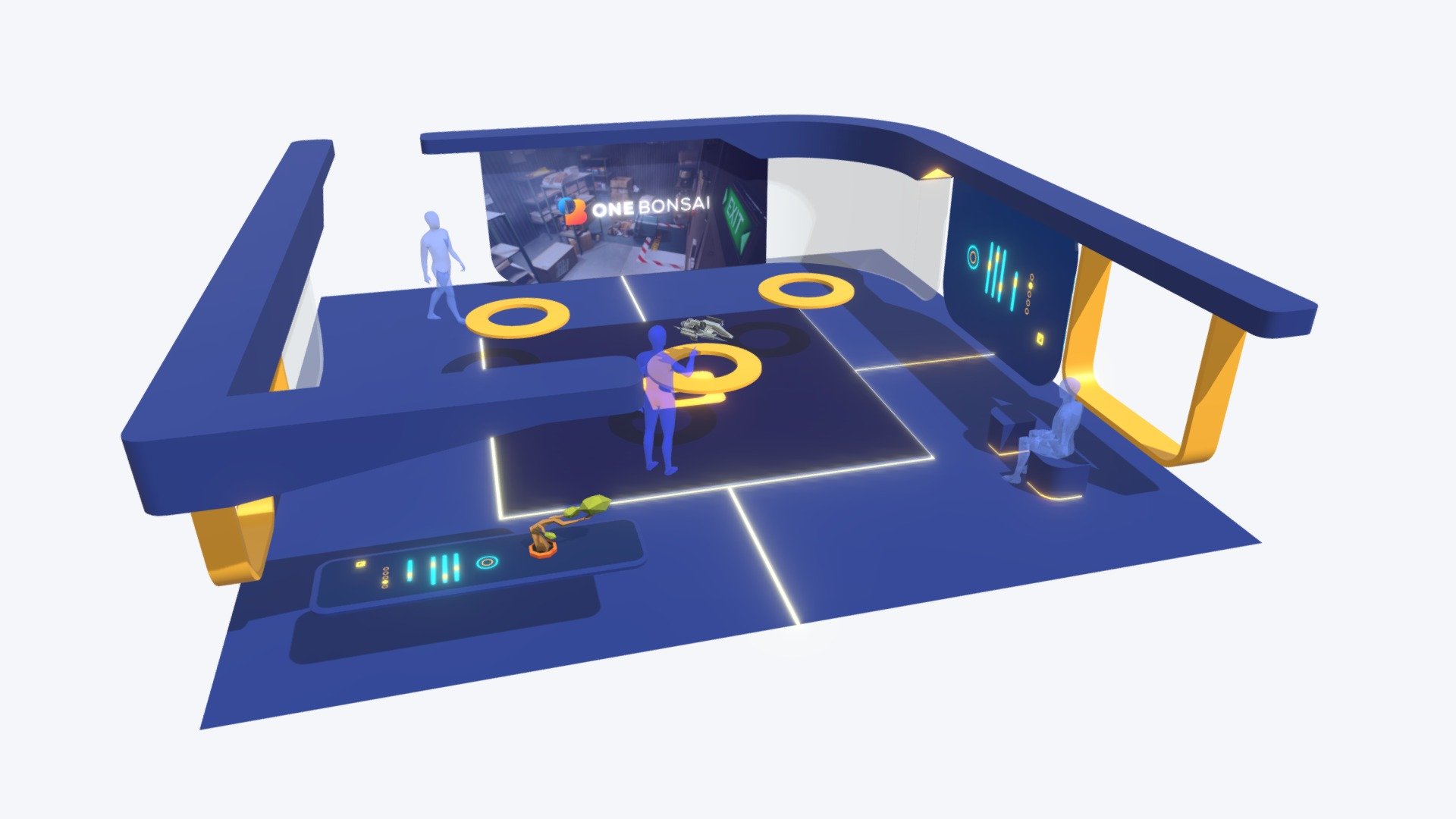 Virtual Booth - 3D model by OneBonsai [7380e25] - Sketchfab