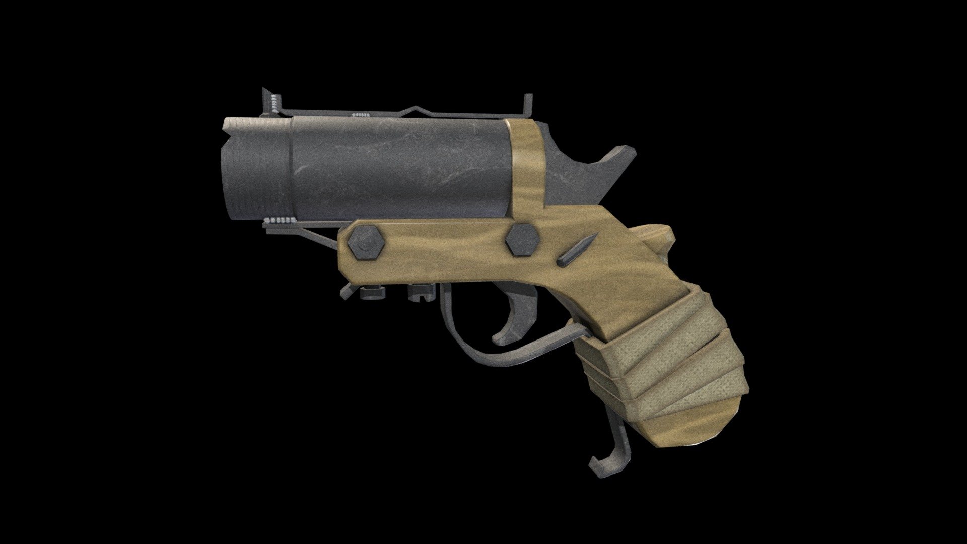 Stylized signal pistol - 3D model by Yzzo163 [73819bd] - Sketchfab