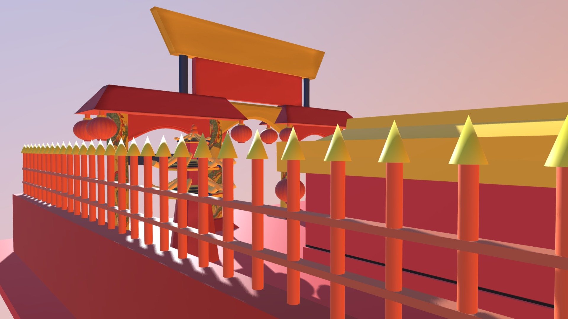 CHINESE TEMPLE - 3D model by Jz1203 (@okjvincent) [7384f52] - Sketchfab