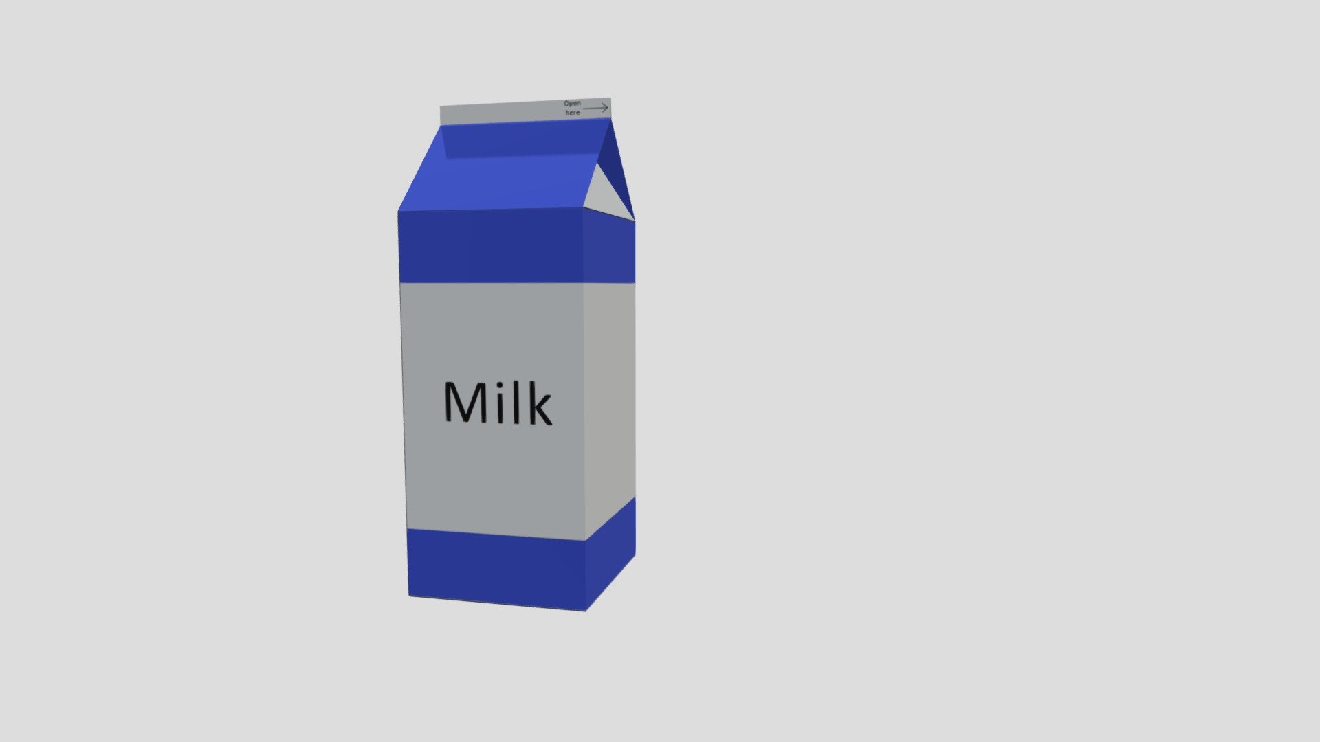 Milk box - 3D model by EnjoyWorld [7385e65] - Sketchfab