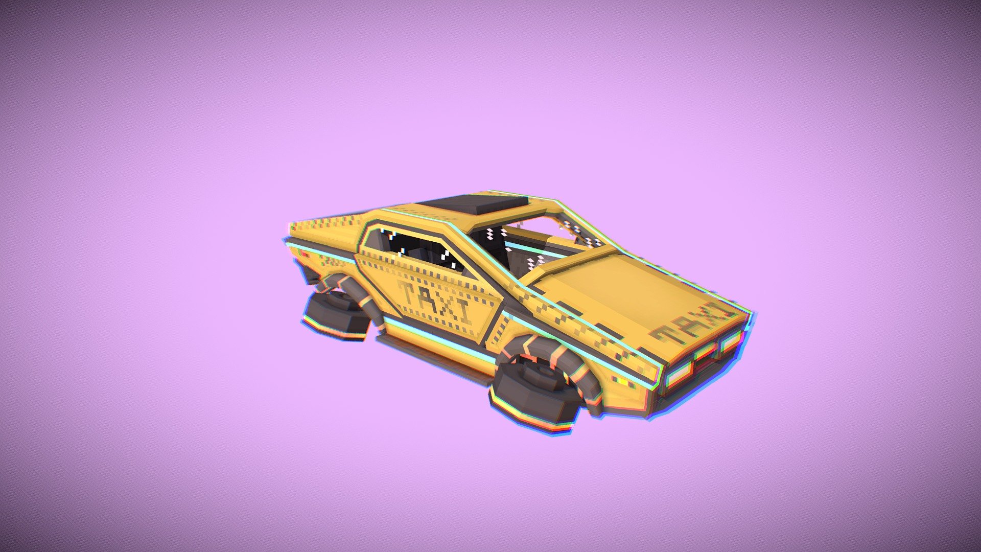 Cyber Taxi - 3D model by Dakotero [738a069] - Sketchfab