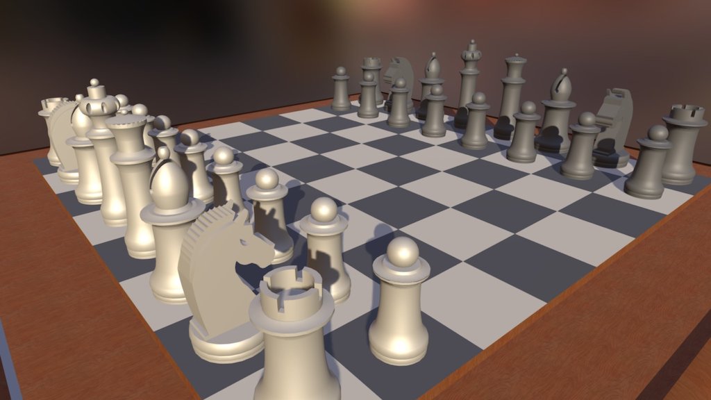Chess - 3D model by erasmuspluska1 [738b1a1] - Sketchfab