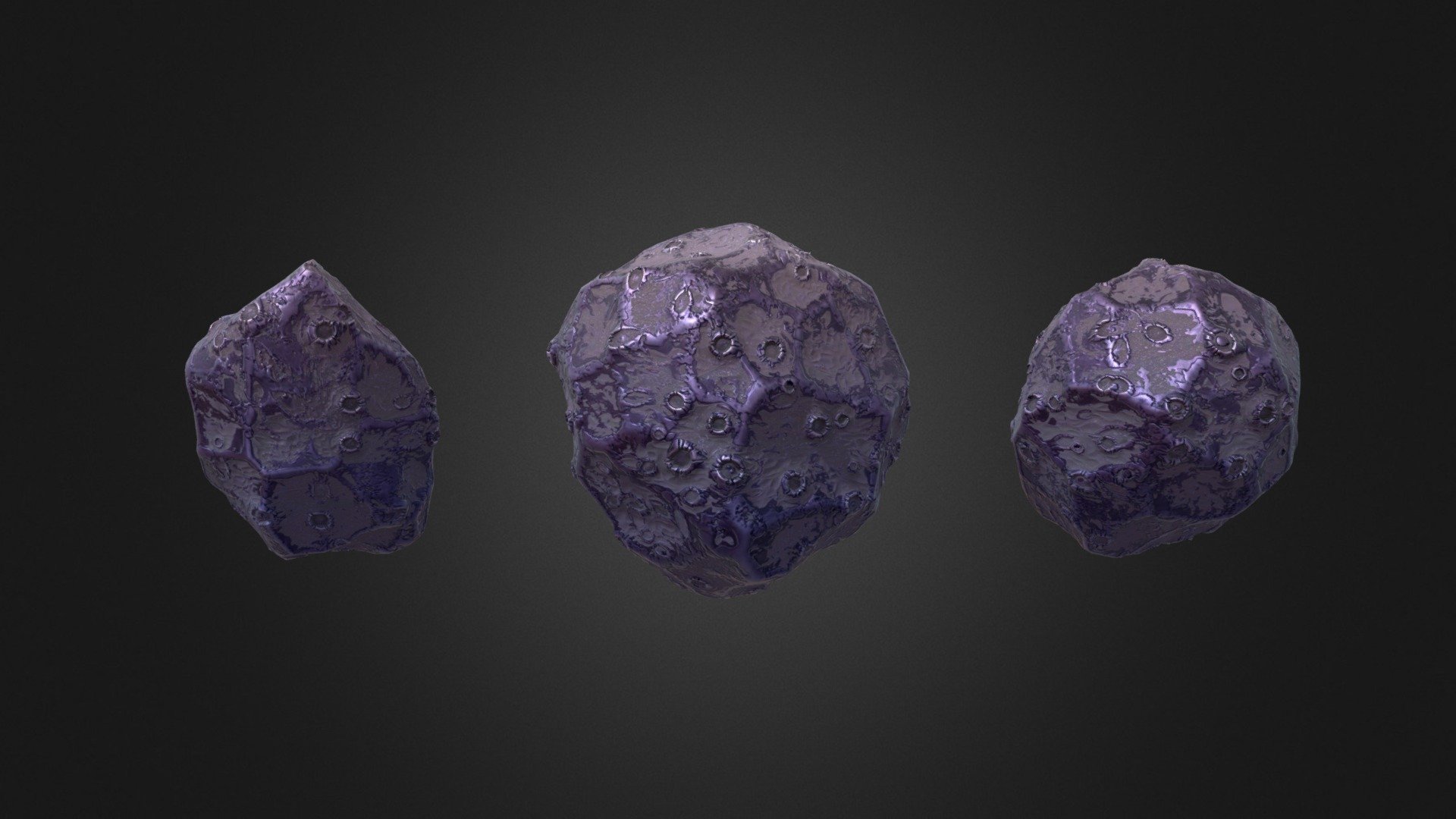Asteroids Stylized - 3D model by Stewart MacLean (@stewartstm) [738b7ce ...