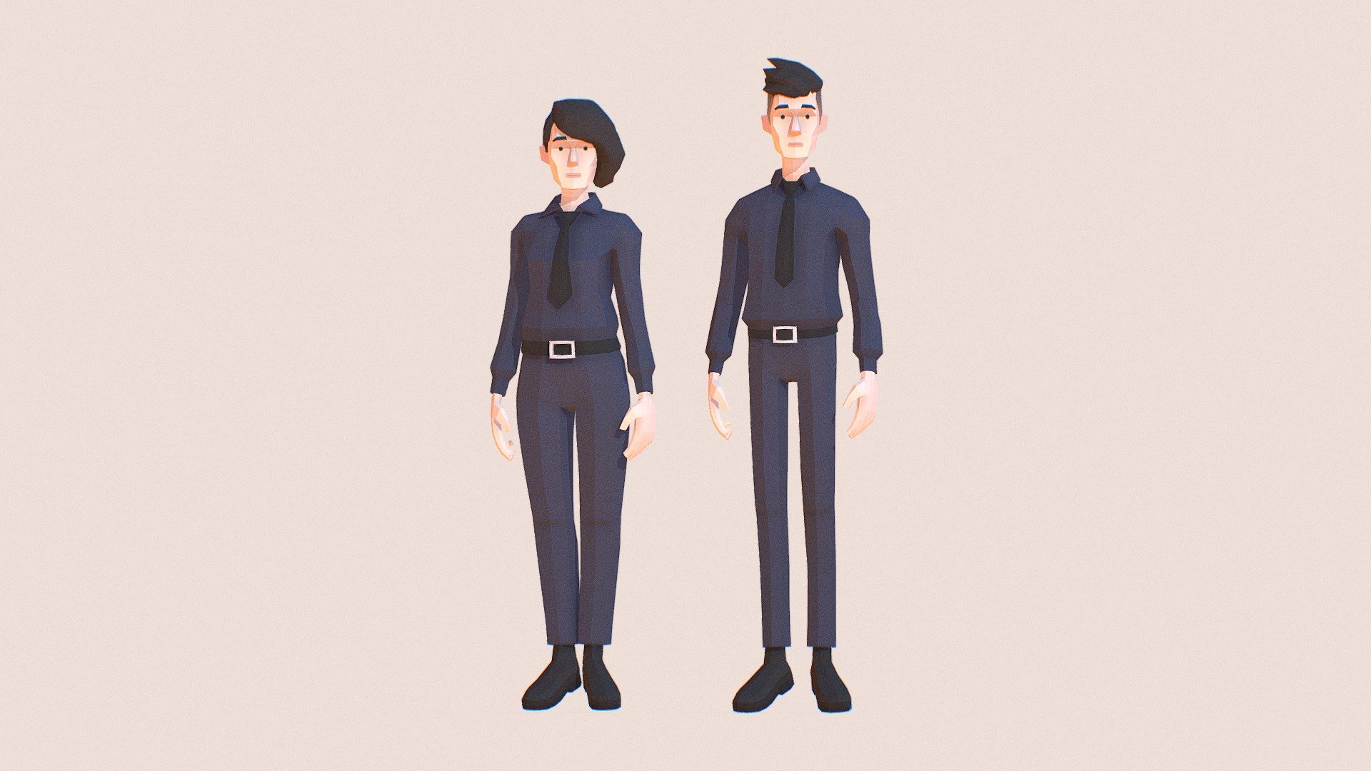 Police | Lowpoly Characters - Buy Royalty Free 3D model by Aki ...